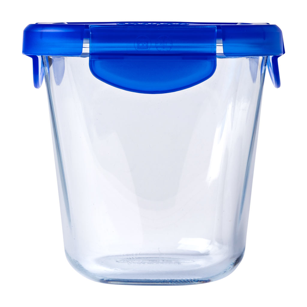 Pyrex Pastabox Cook&Go 800 ml met Deksel Glas - Transp/Blauw
