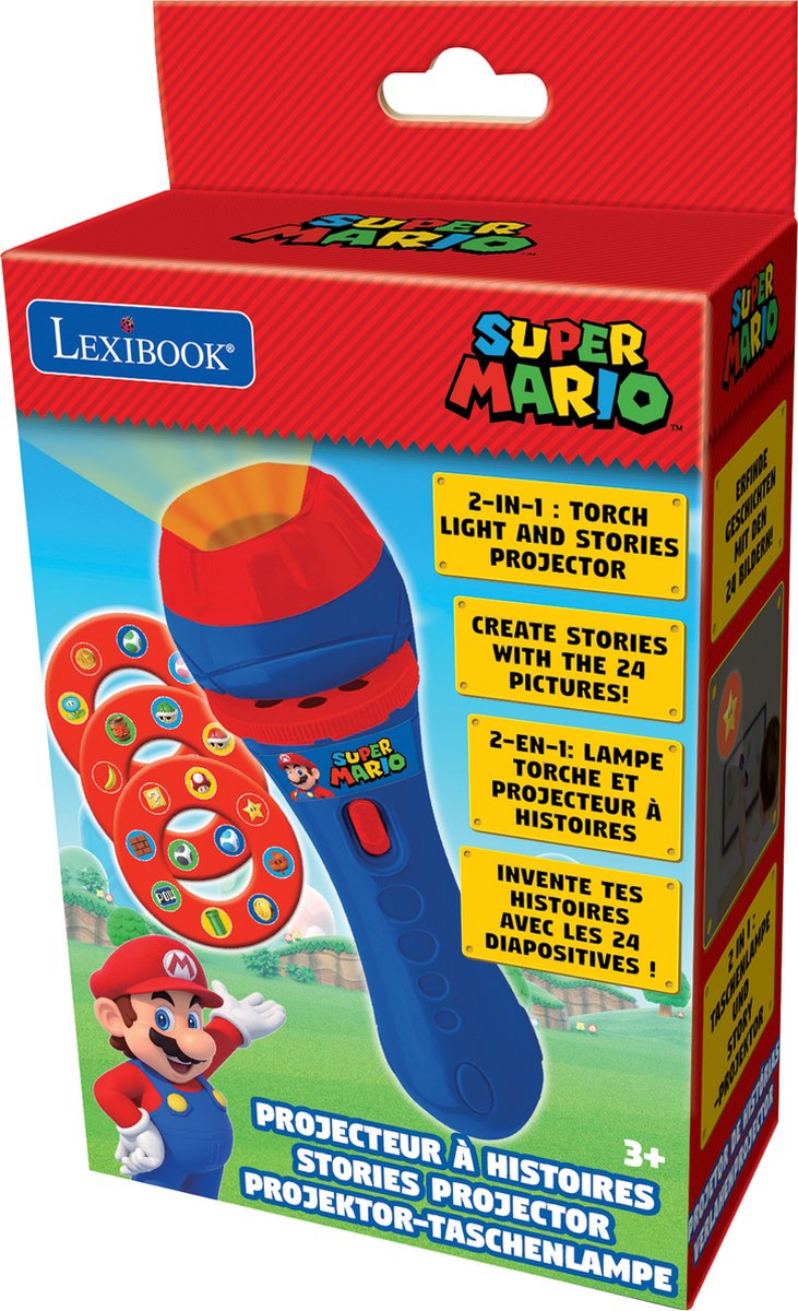 Super Mario Stories Projector projectie Zaklamp met 24 Plaatjes
