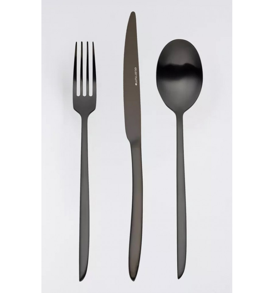 Eternum Young Bestekset Orca 24-delig RVS - 18/0 - Mat Black - 4mm