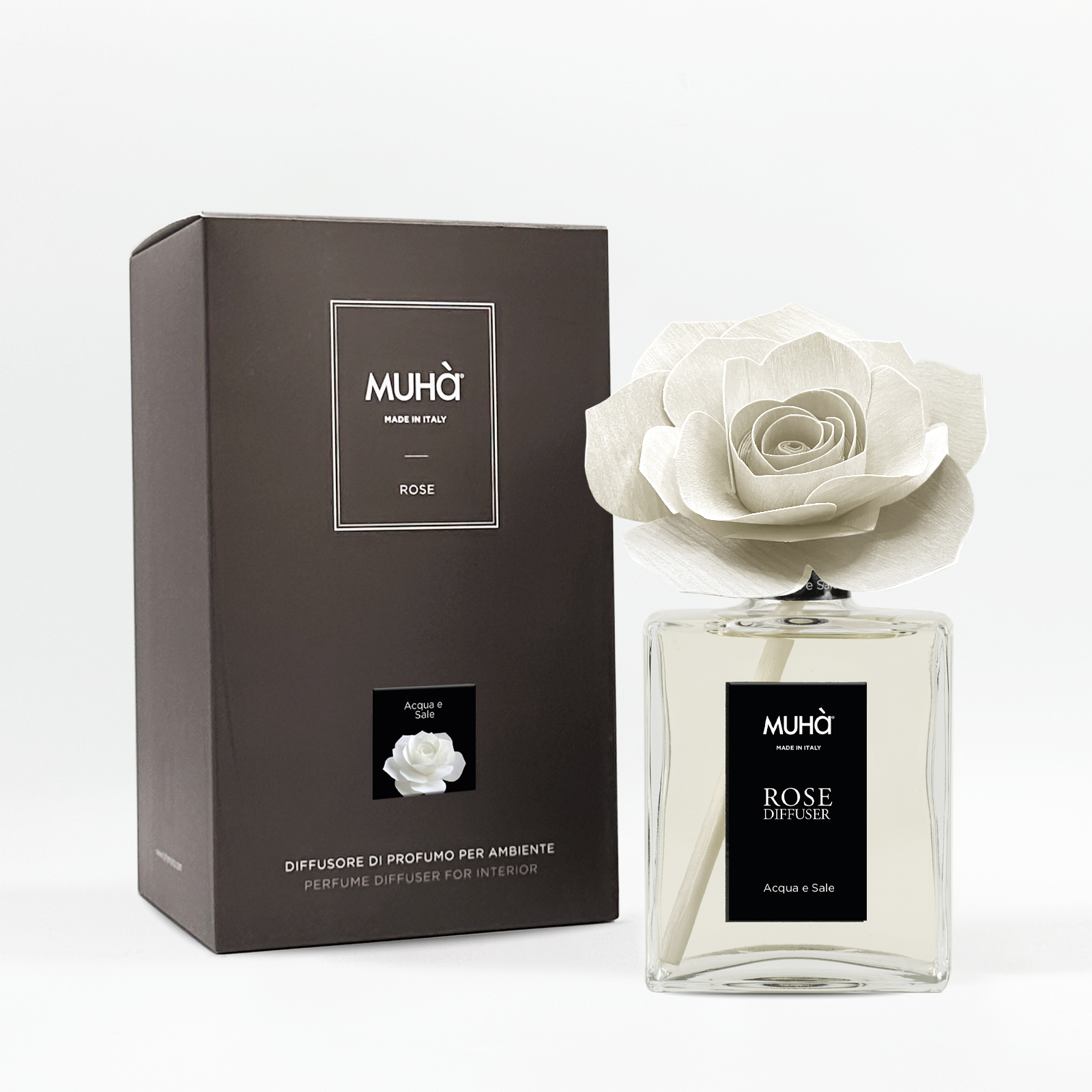Muhà Geurdiffuser Rose White 200ml - Water & Salt | 32119975