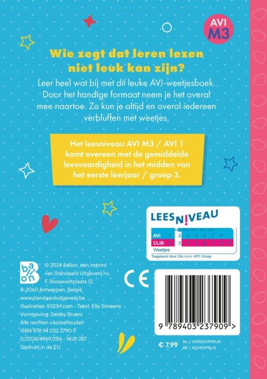 Mijn Avi-Weetjesboek AVI M3 6+ | 31952555
