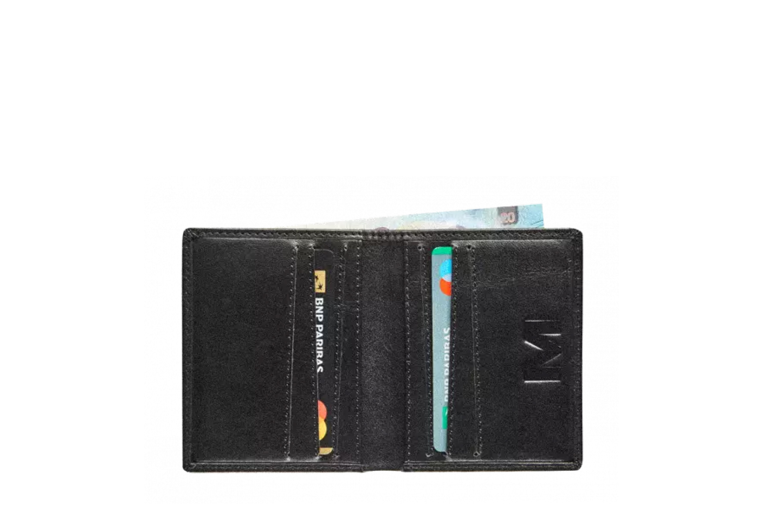 Maverick Creditcardportefeuille Heren Zwart - Leder - RFID