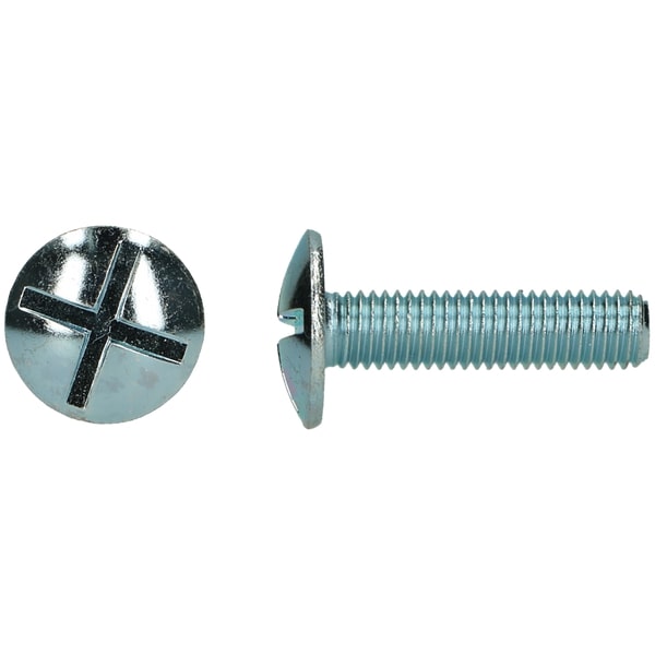 Metaalschroef met dubbele gleuf M 4x 40 Zn verzinkt