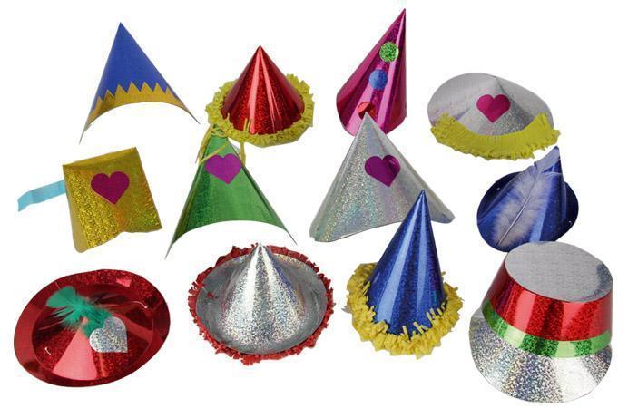 Feesthoed Papier Small Lazerline Kleur Assorti