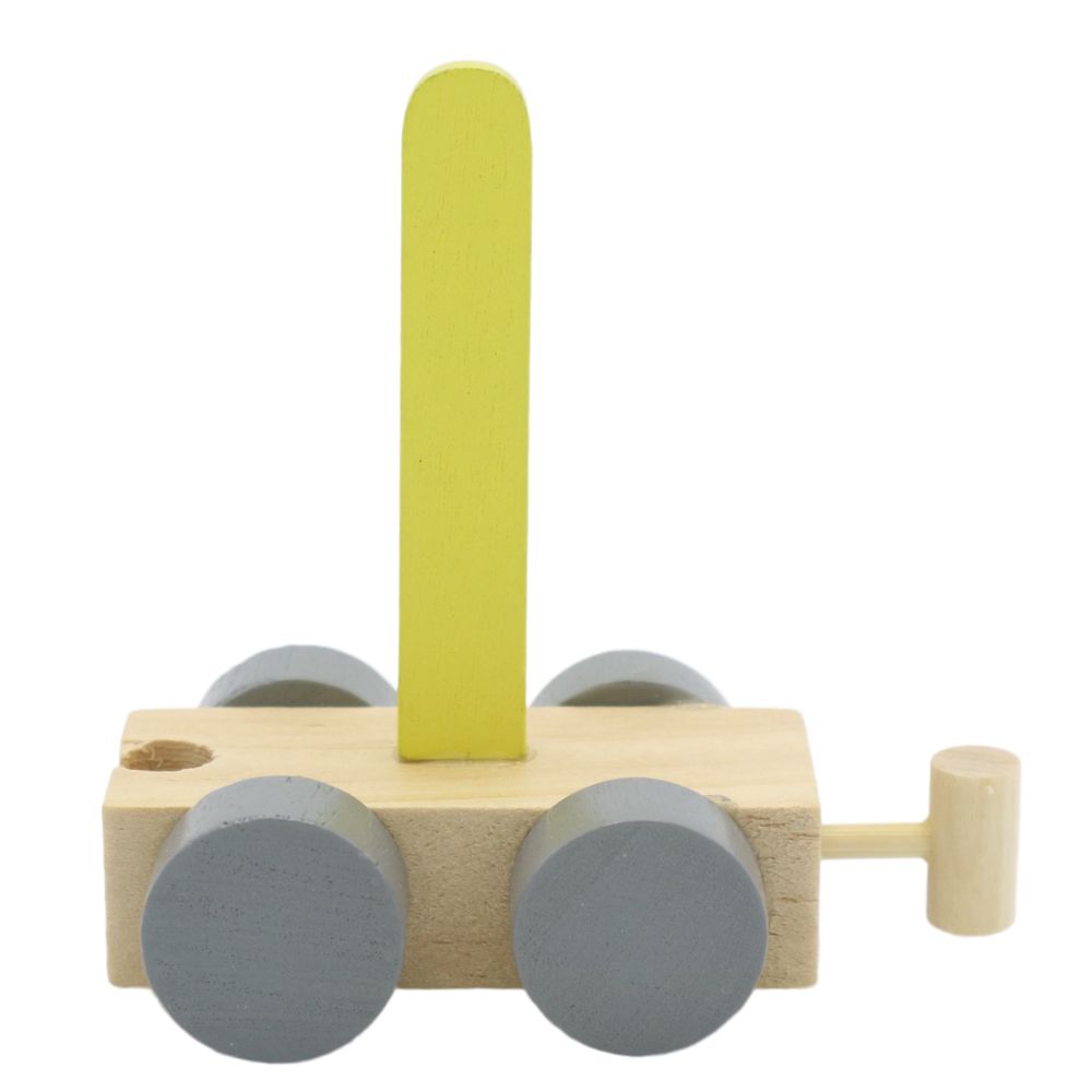 Treinletter Hout I Geel