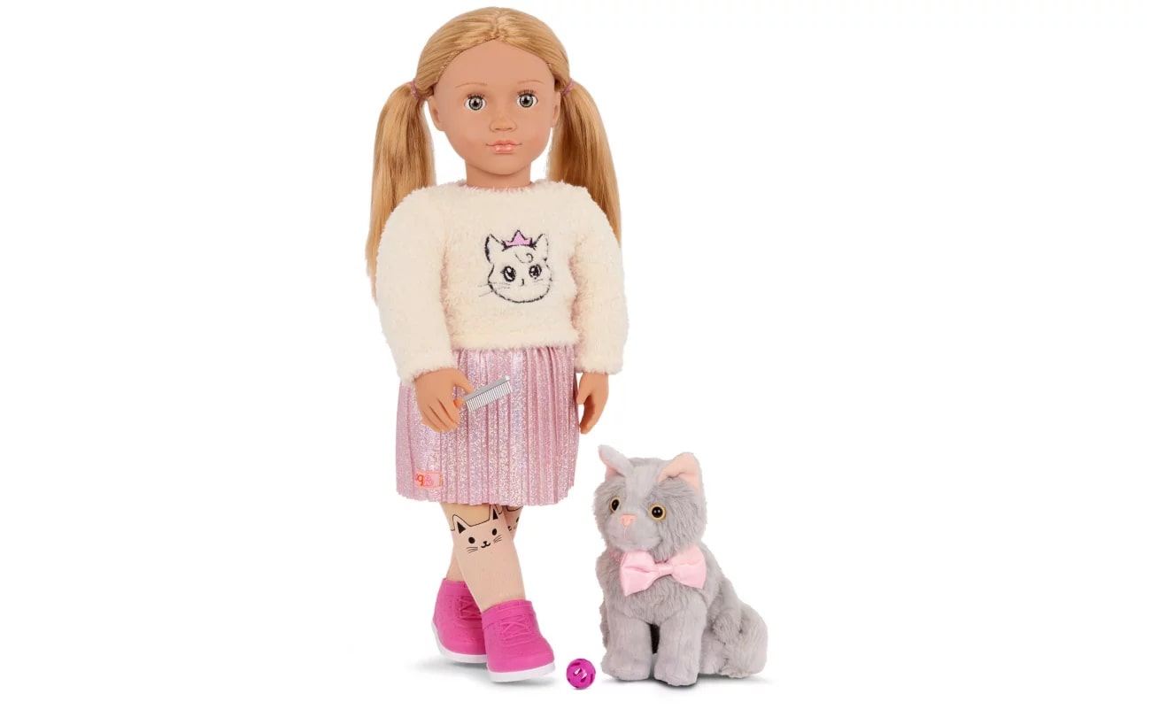 Our Generation Sheela Pop 46 cm met kat Sammy | 31980025