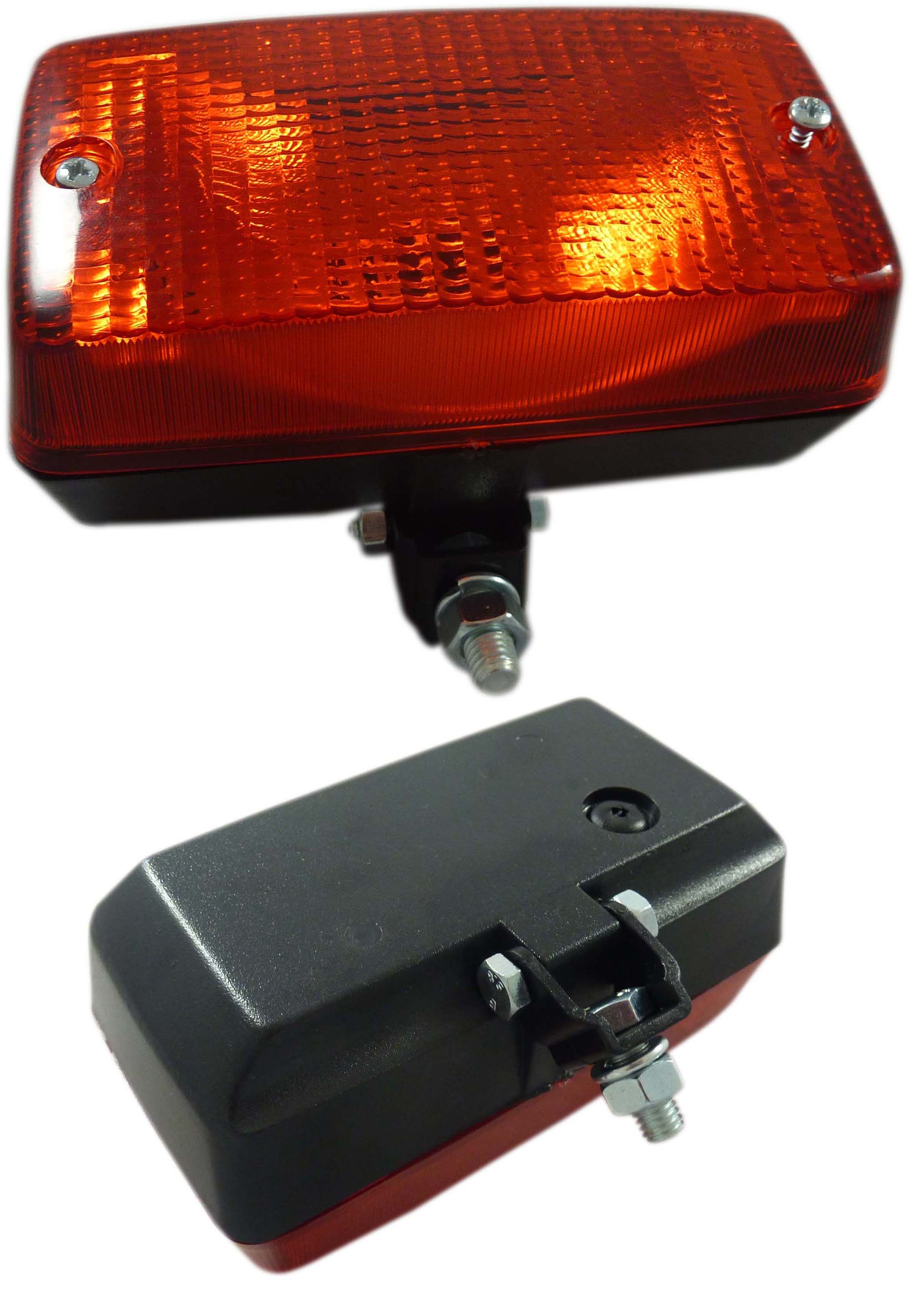 Mistachterlamp rood LED 12 leds 12/24v