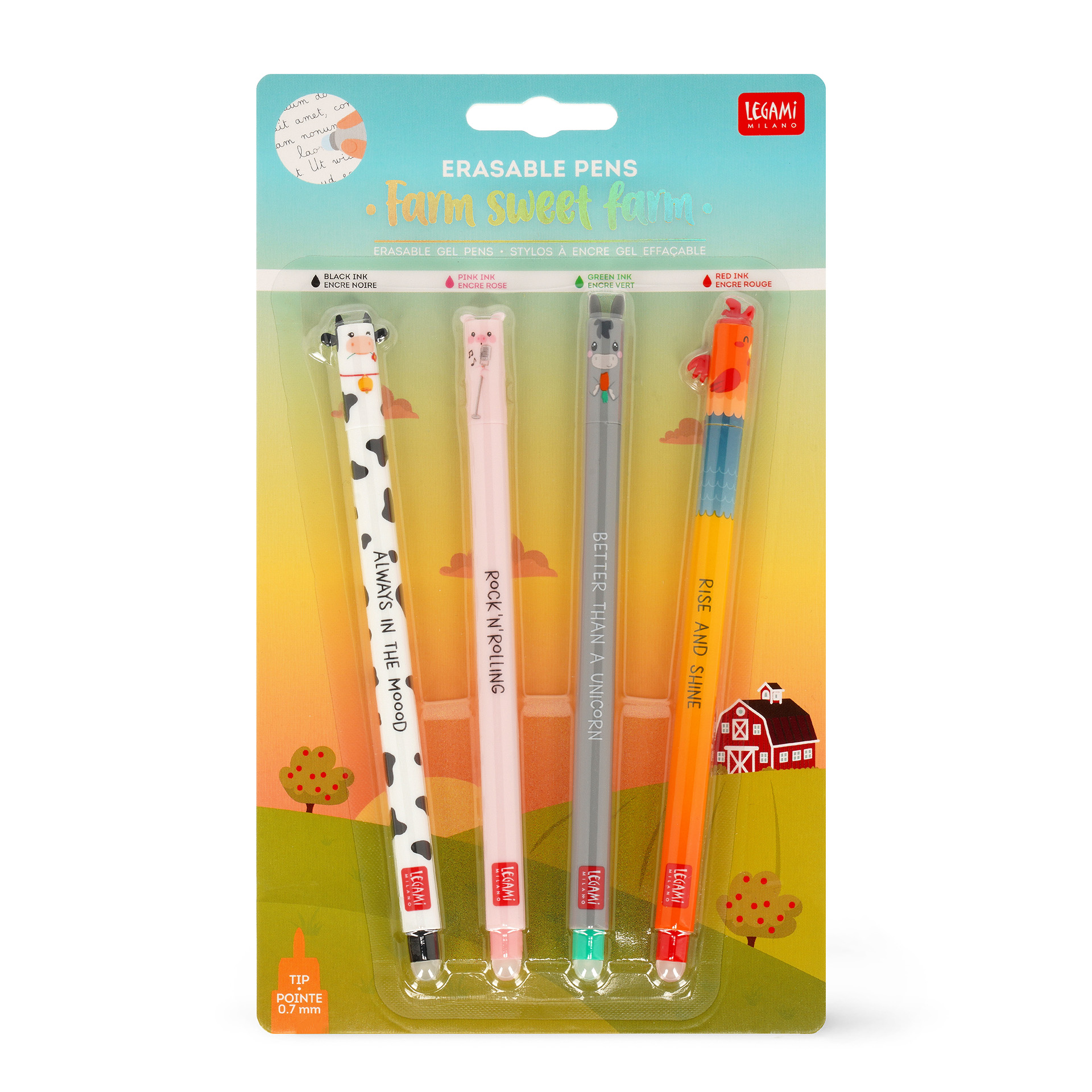 Legami Uitwisbare Balpen Farm Sweet Farm 4 stuks | 32096686