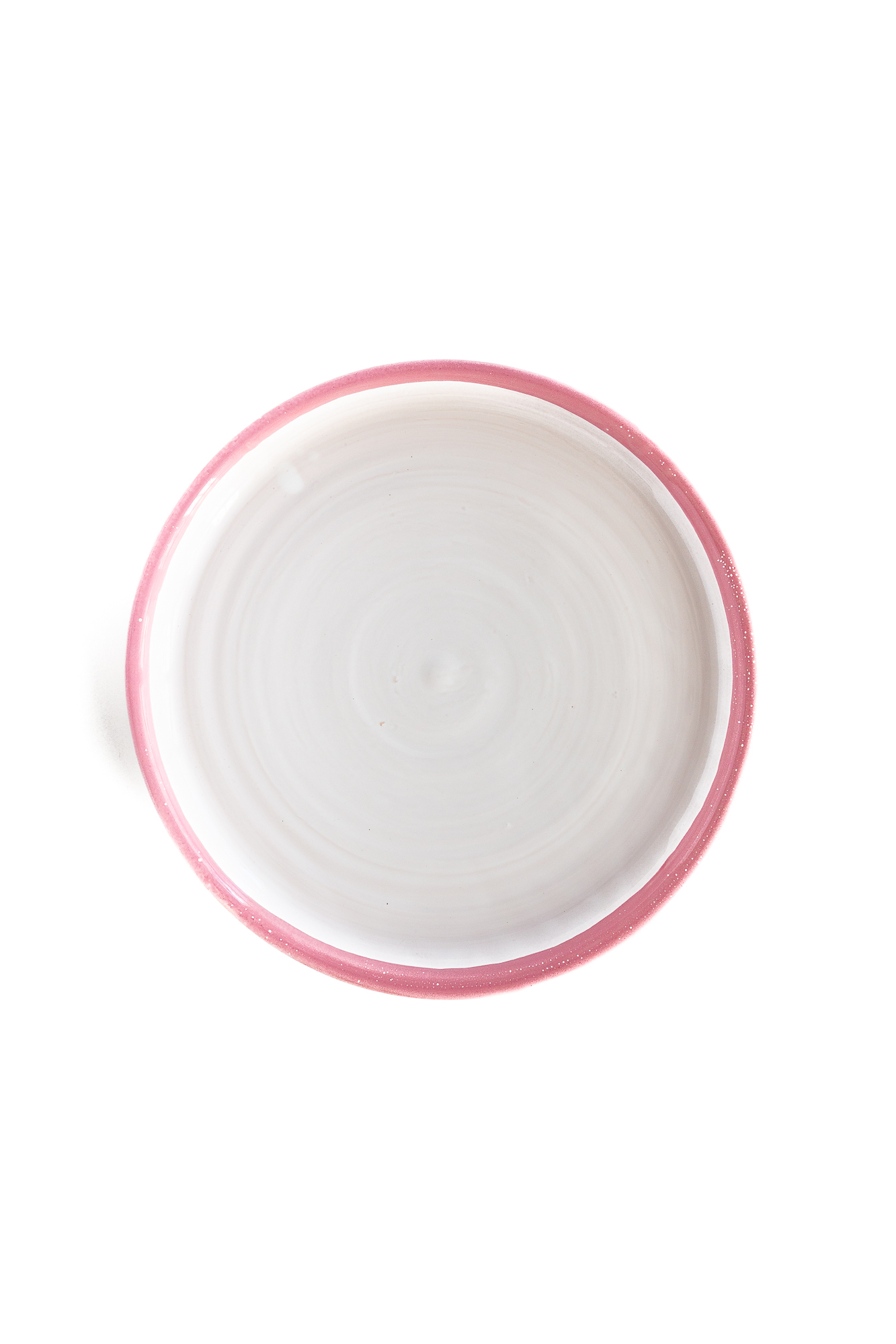 Val Pottery Marvelous Plat Bord Ana 27cm - White & Pink Edge ...