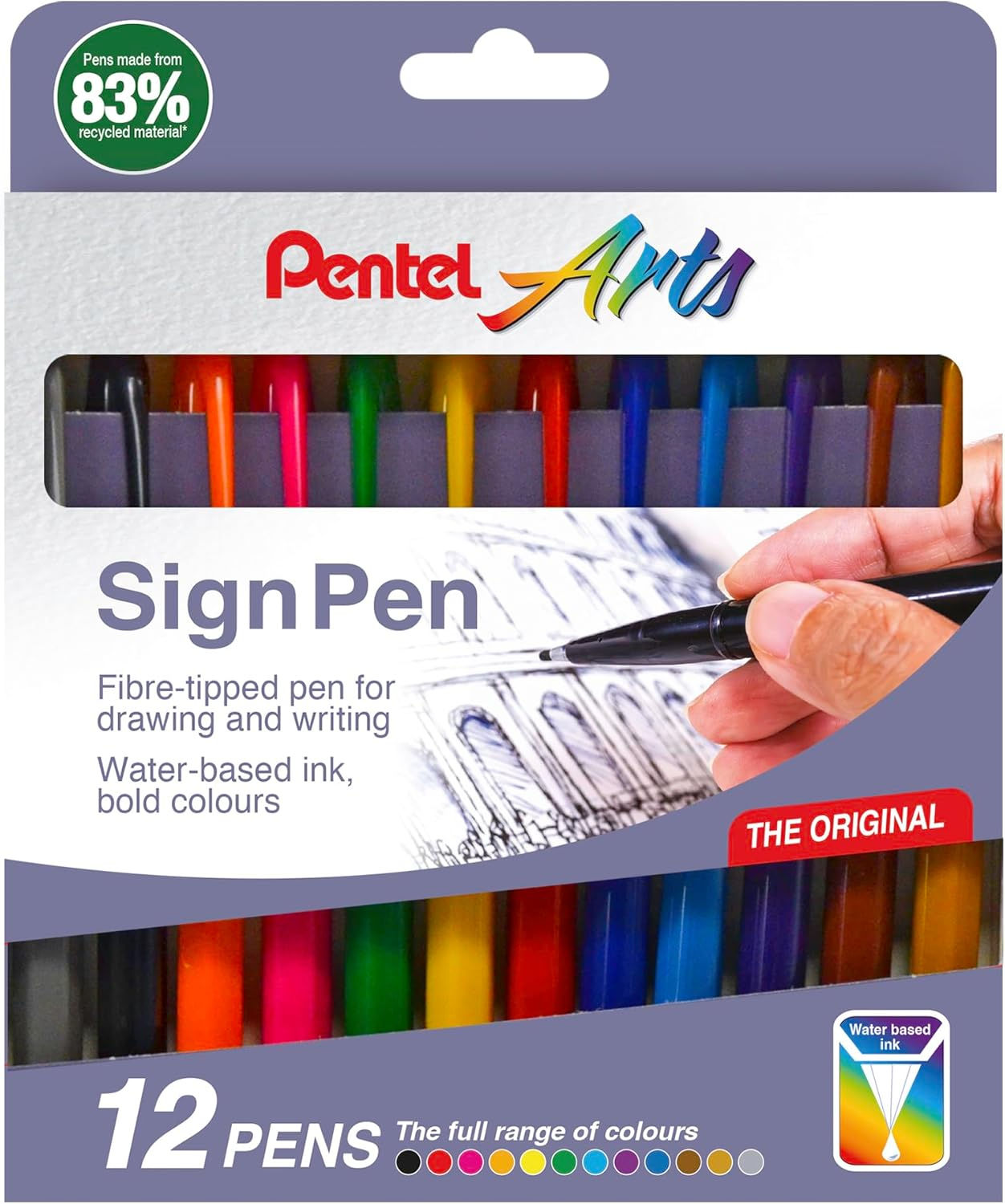 Pentel Sign Tekenpen set 12 stuks | 32078041