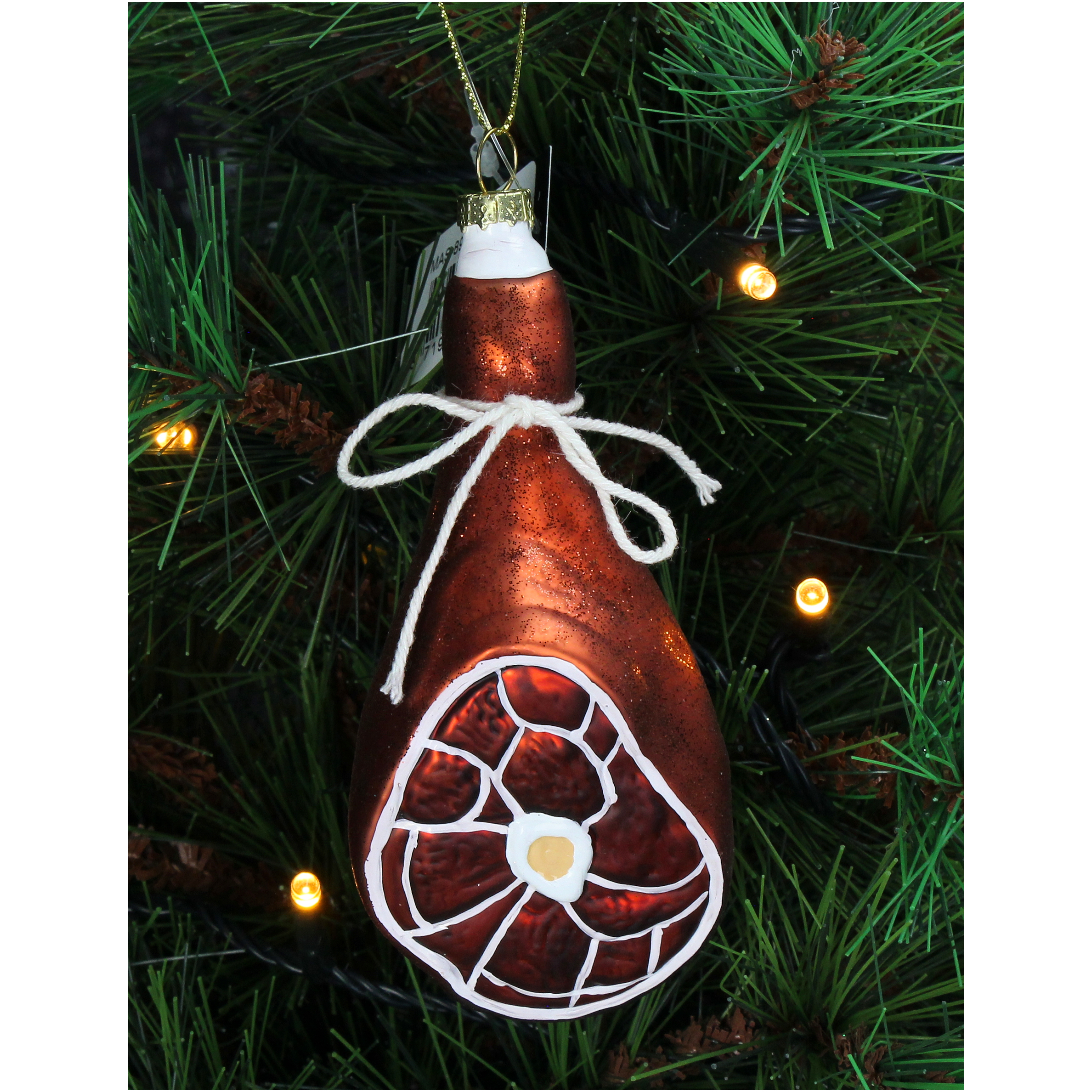 Boomhanger Glas Gedroogde Ham 13cm | 32083343