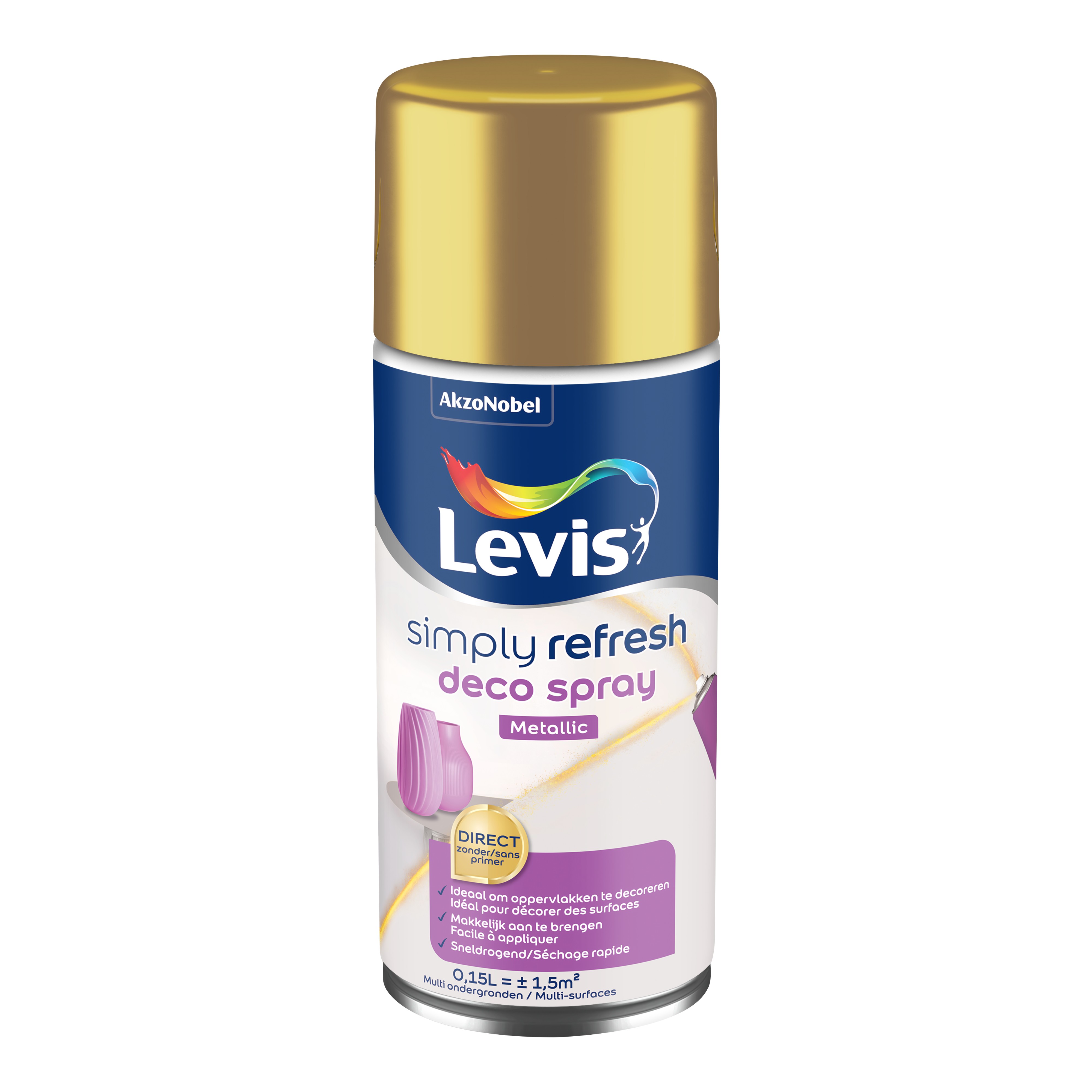 Levis Deco Spray Metallic Gold 0.15 l