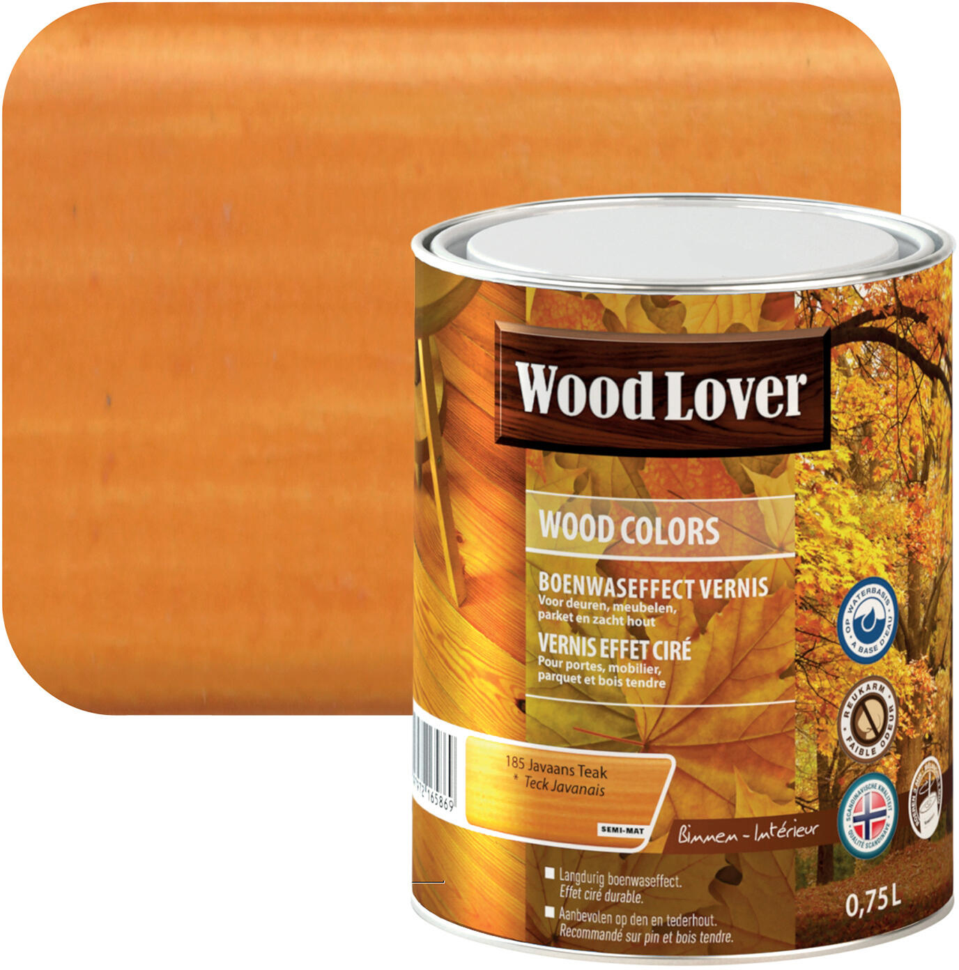 Woodlover Colors of the Forest 750 ml Kleur 185 Javaans Teak