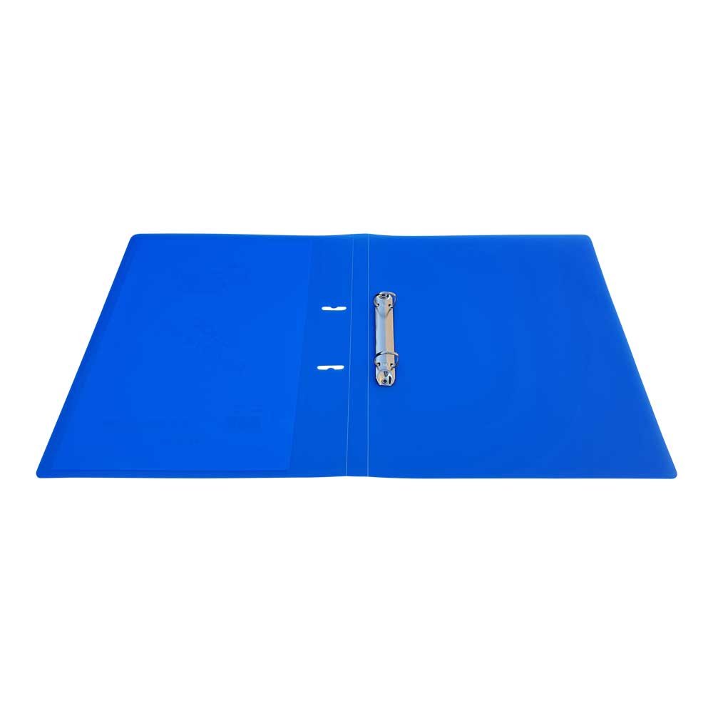 Ringmap A4 Click Panorama Transparant PP8/10 - Blauw - Ringen 16 mm- Rug 20 mm