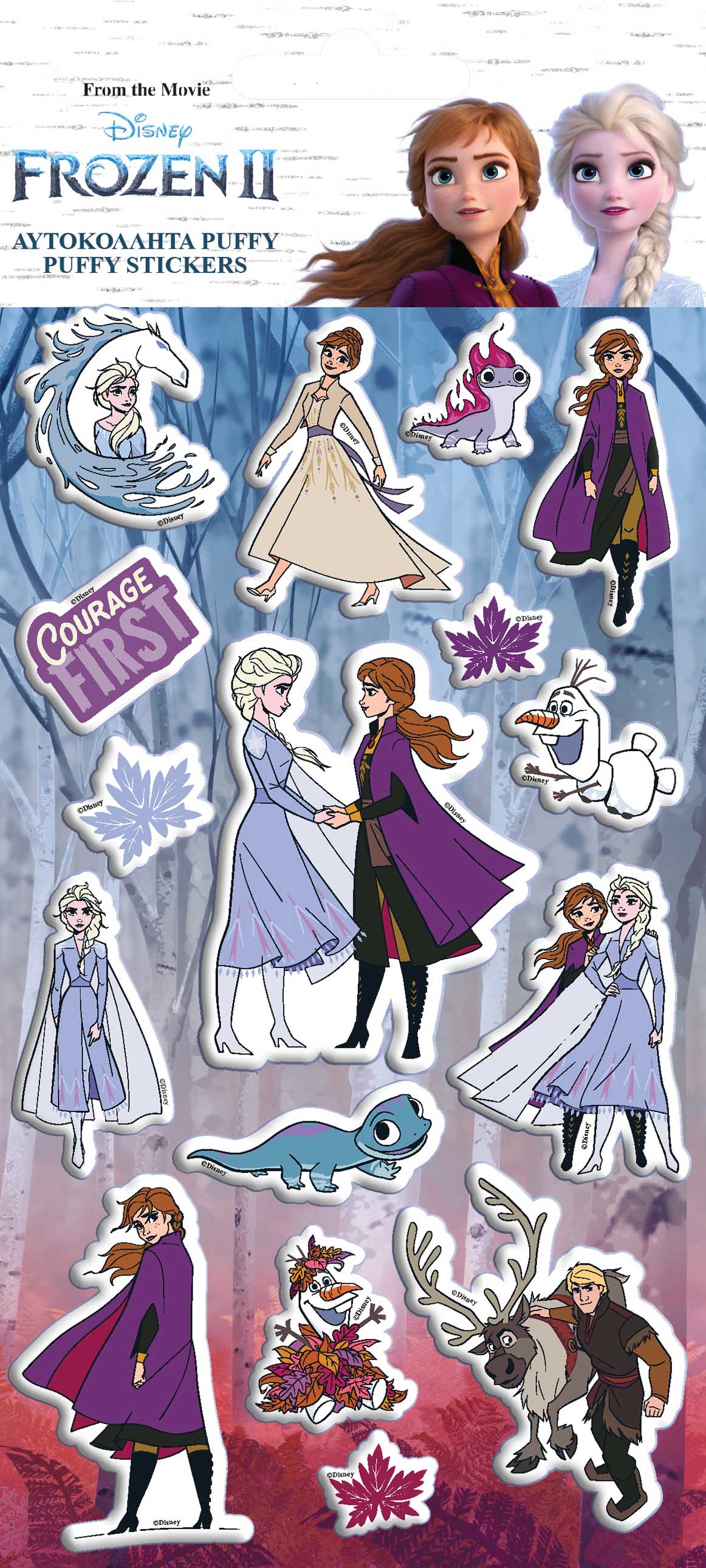 Frozen II Stickers Puffy 10x22cm