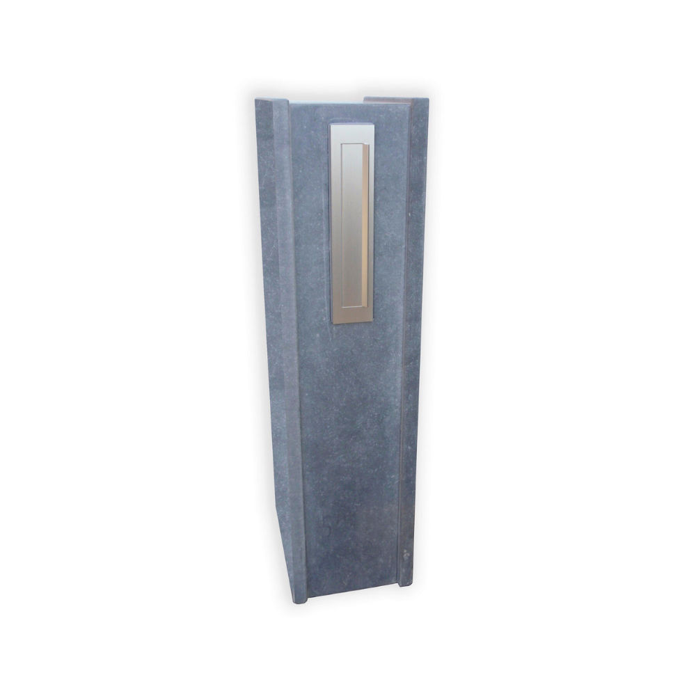 Brievenbus KB019 Belgische Blauwsteen 100x35x25 cm - Zijwaartse Gleuf
