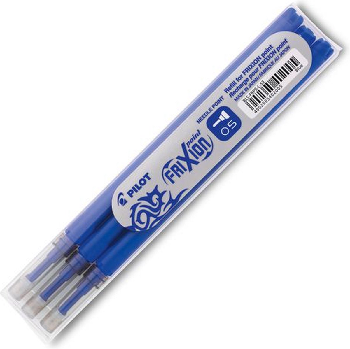 Pilot FriXion Refill BLS-FRP5-S3 0.5 mm Blauwzwart - 3 stuks - Point Clicker
