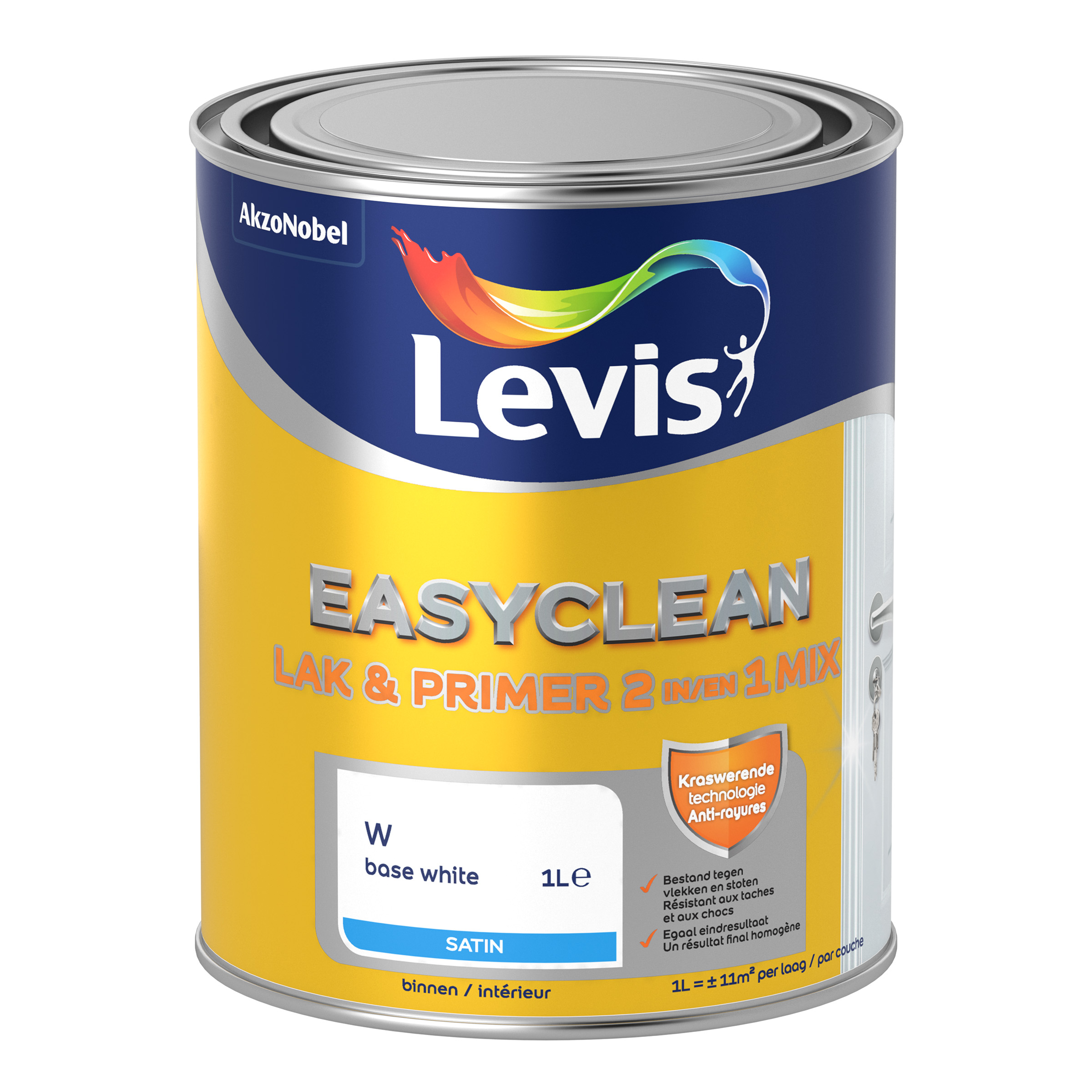 Levis Easyclean Lak Satin MM Basis Wit 1 l