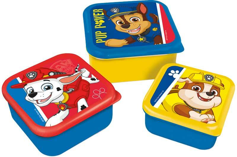 Paw Patrol Snack Box Set 3 stuks
