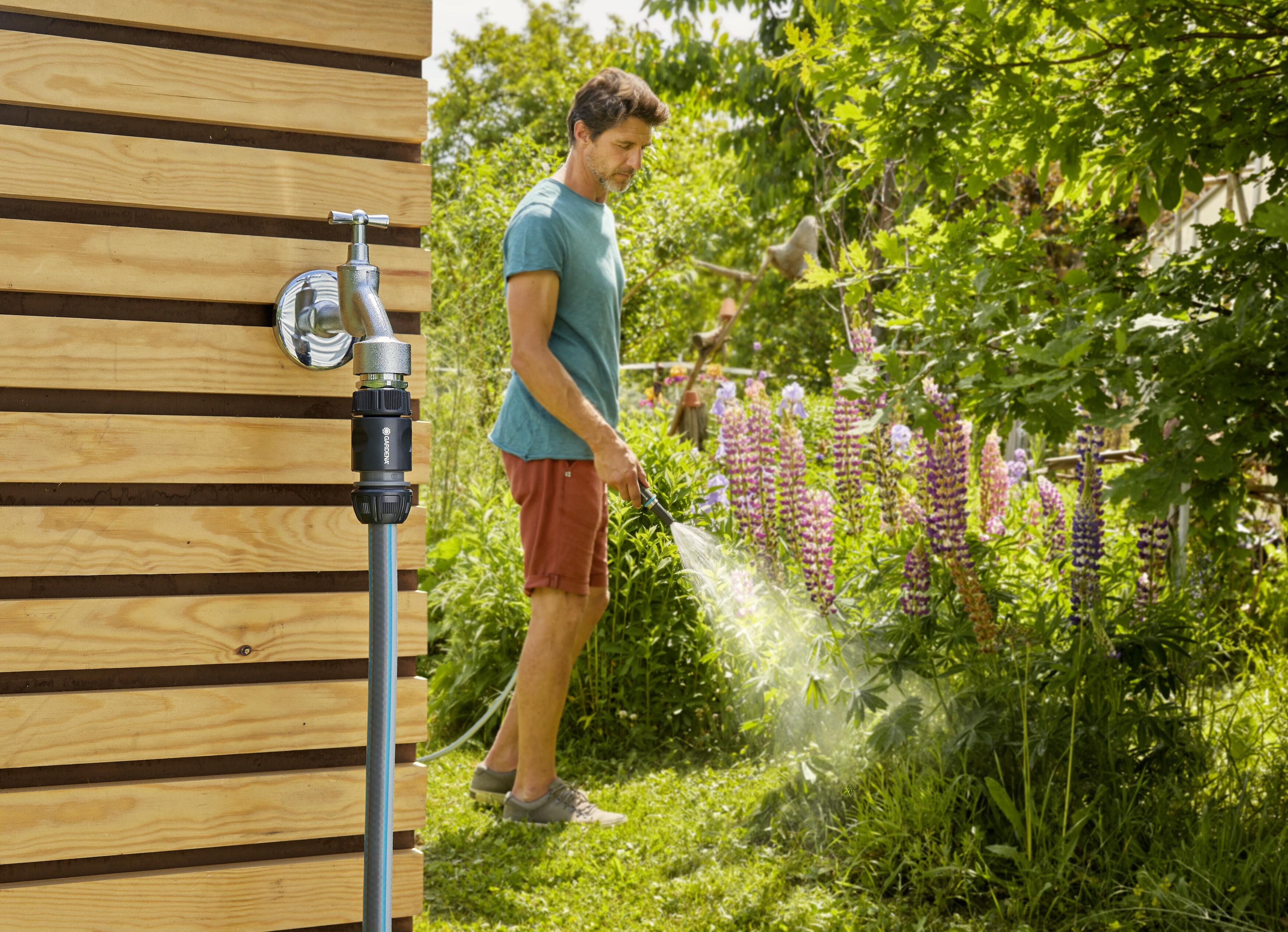 Gardena Ecoline Startersset Bewatering Tuinspuit met 3 Koppelstukken