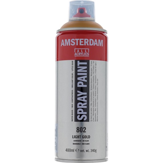 Amsterdam Acrylverf Spray paint 400 ml Licht Goud - 802