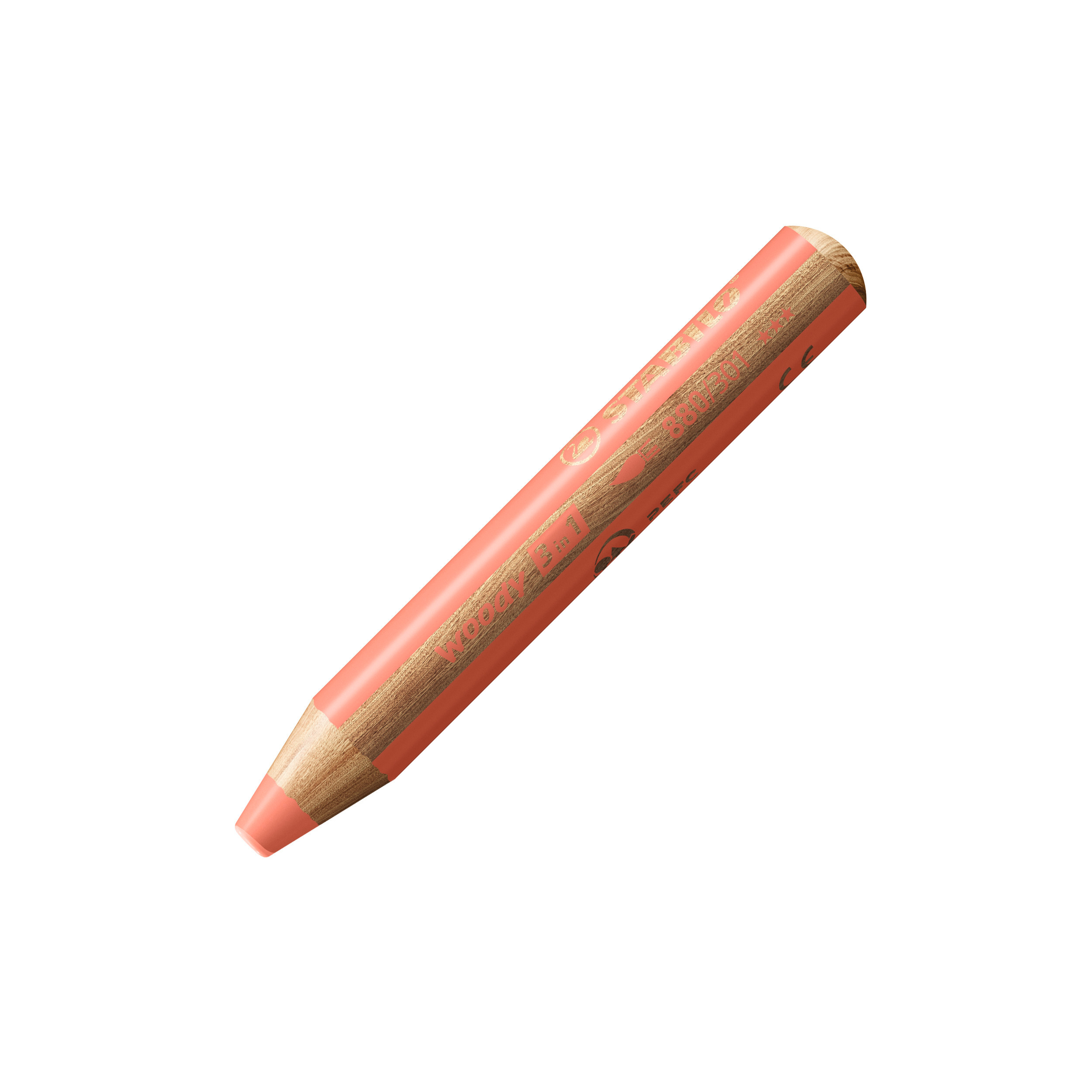 STABILO Woody 3in1 Kleurpotlood 10 mm - Pastel Rood