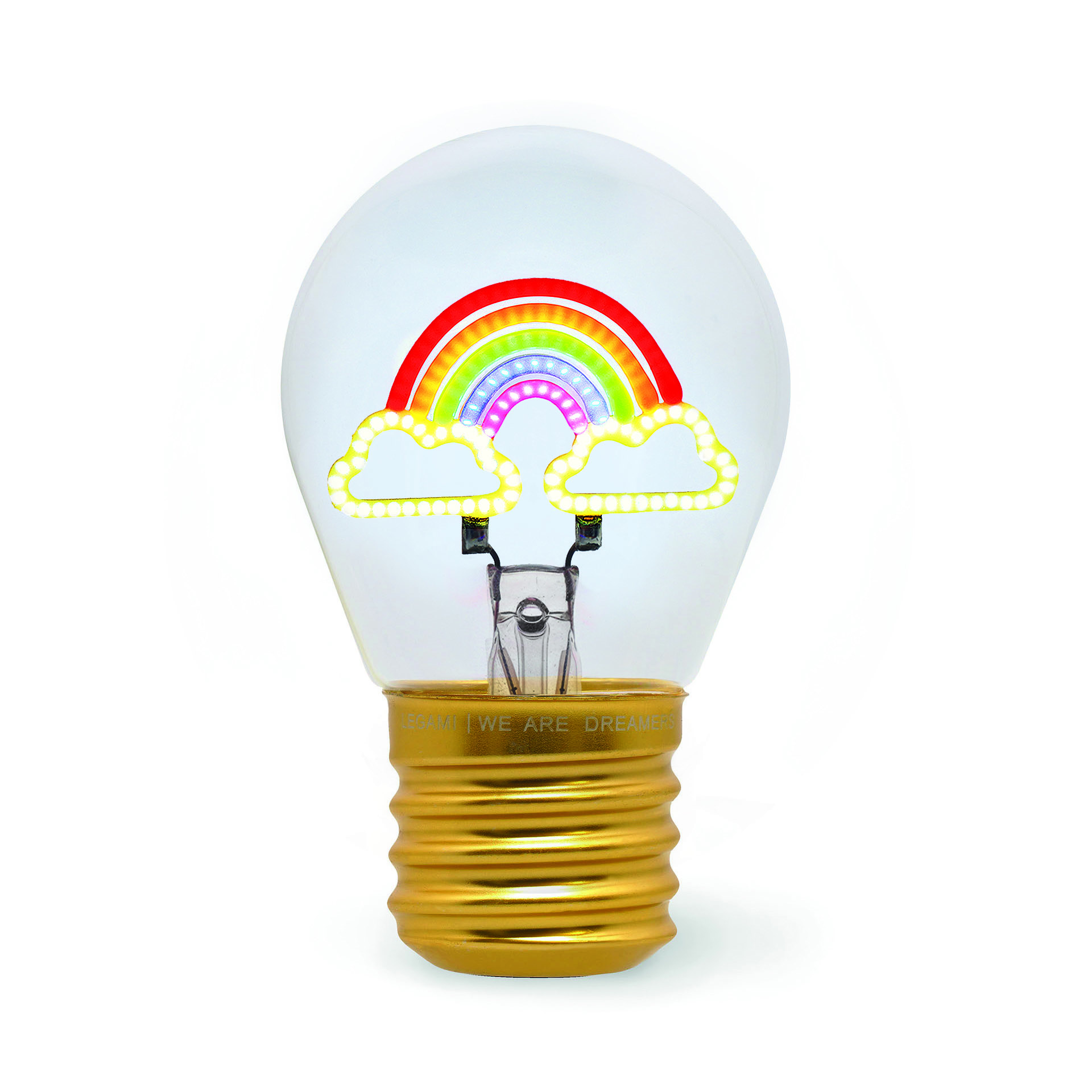 Legami Tafellamp Bulb Shaped Rainbow - Herlaadbaar | 32053682