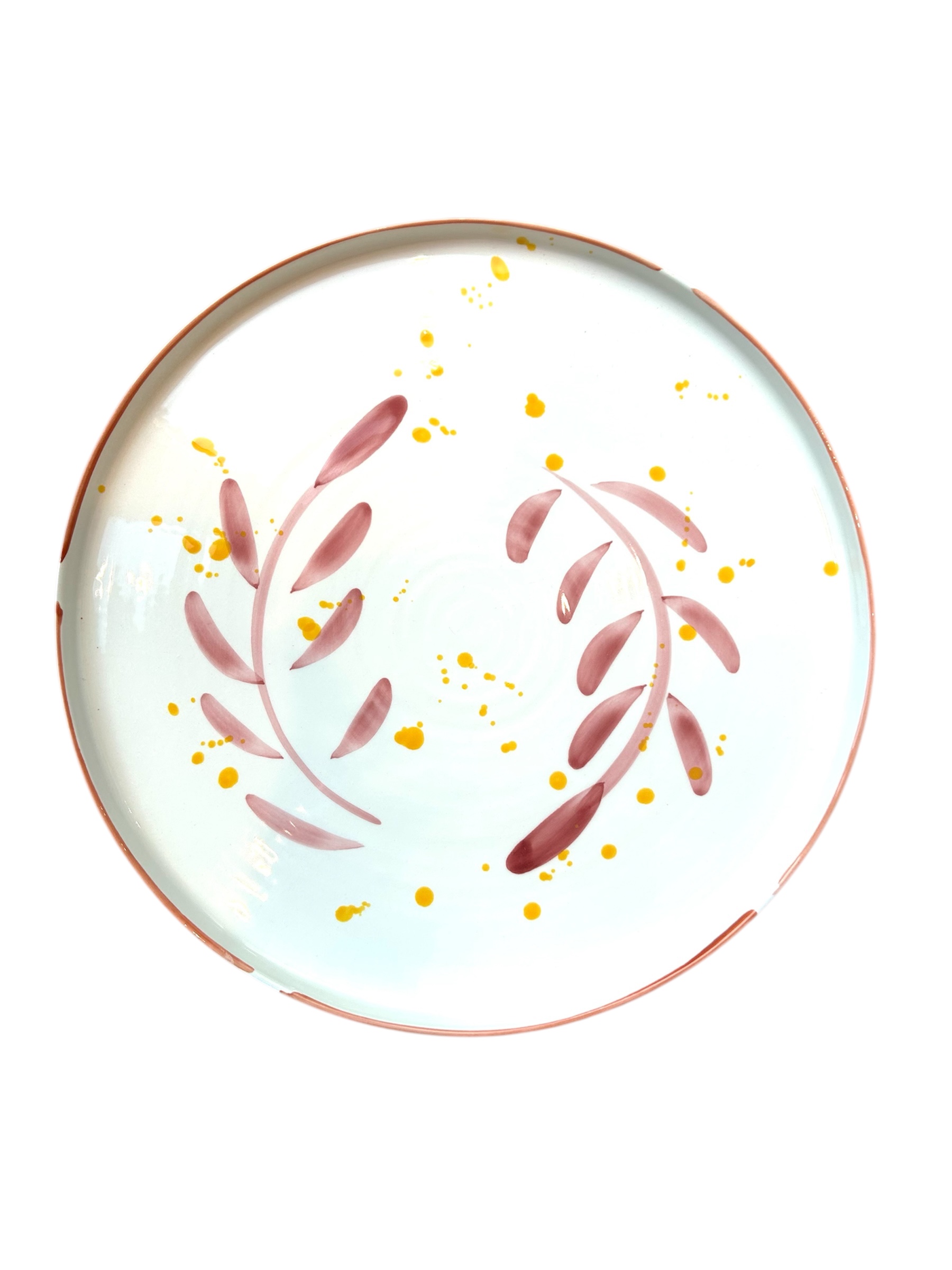 Val Pottery Marvelous Plat Bord Gabriela 40cm - Pink Feathers ...