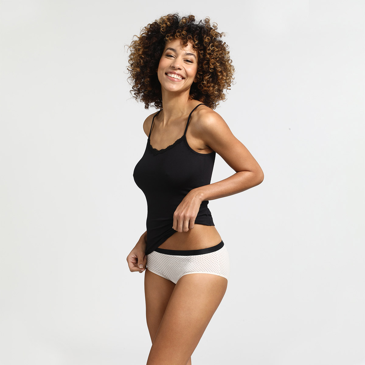 Dim Slip Short Dames Noeud 3 stuks Zwart maat 36