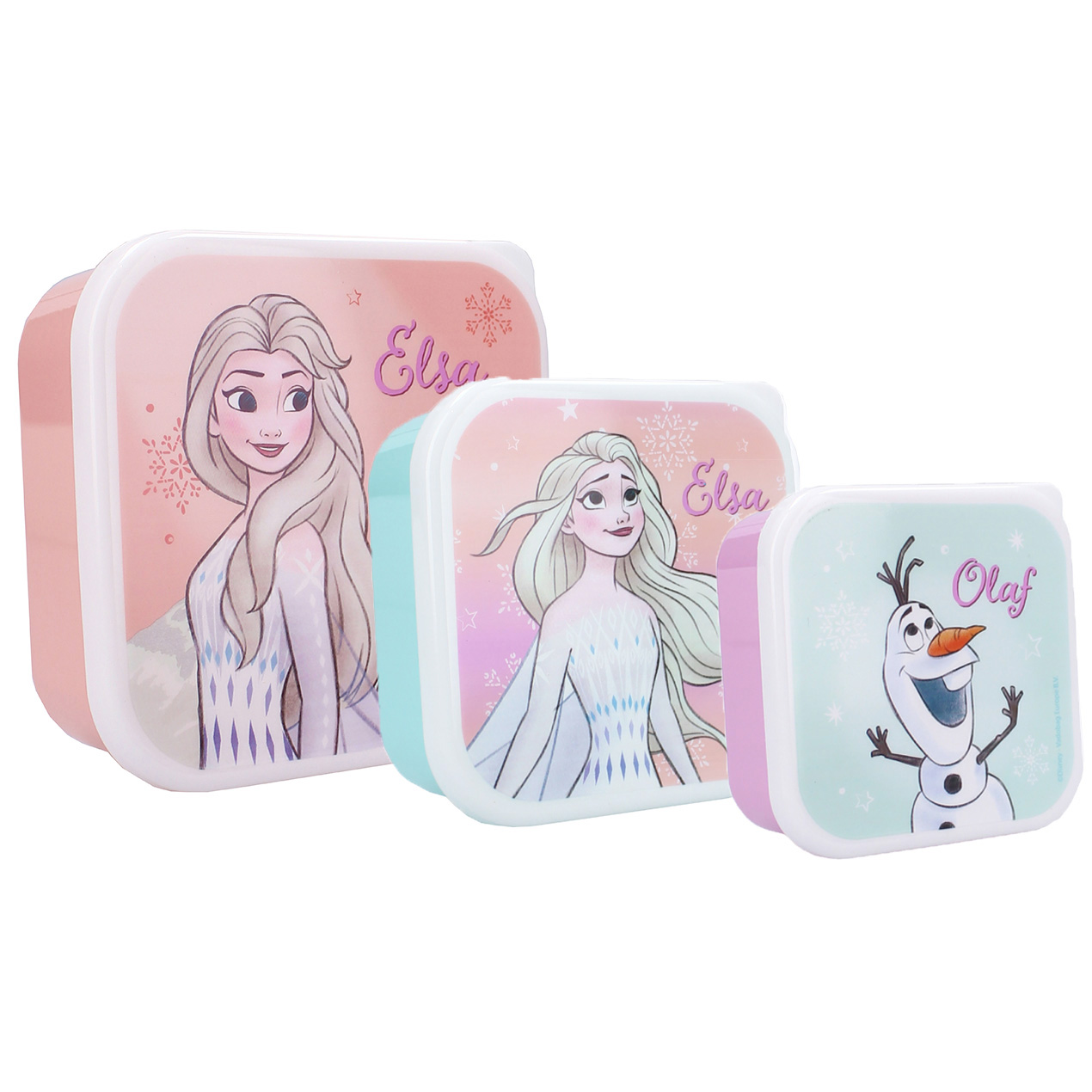 Frozen II Snack Box Set 3 stuks Roze