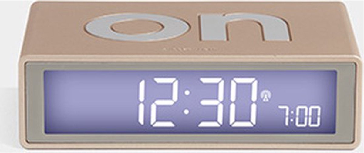 Lexon Alarmklok Flip RCC Matt Gold 10.5x3x6.5 cm