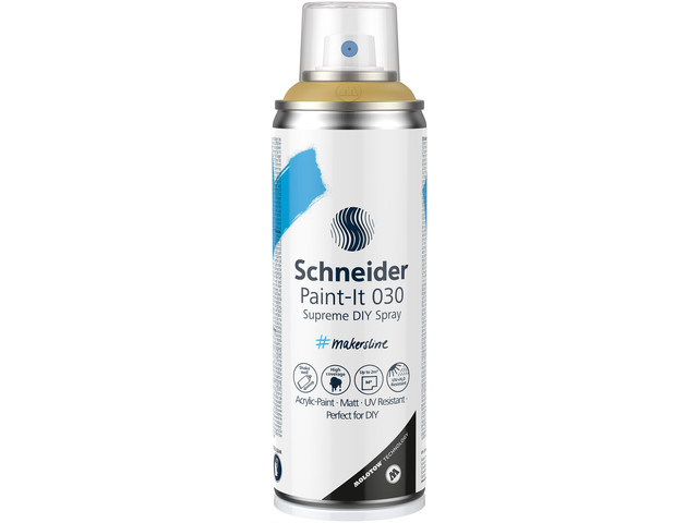 Schneider Supreme DIY Spray Paint-It 030Goud - 200 ml - Acrylverf