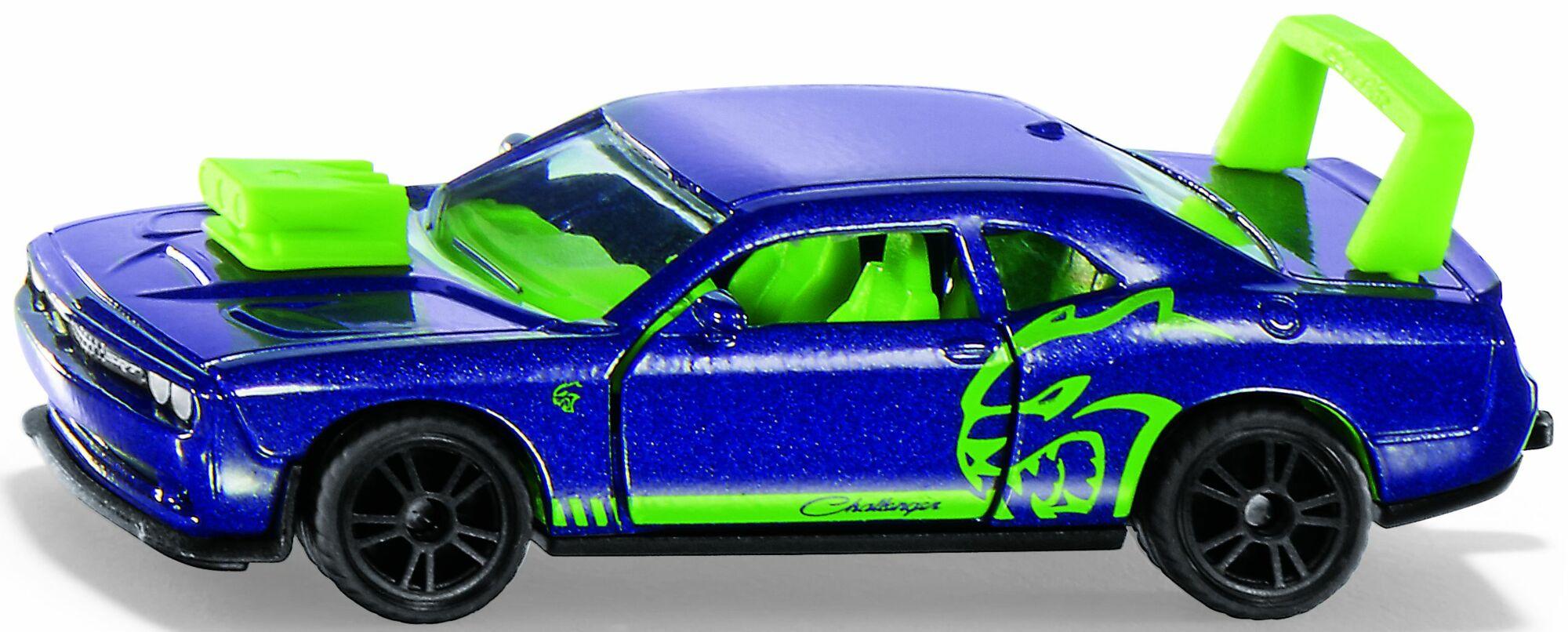 Siku 1572 Dodge Challenger Custom Klein schaalmodel op blister