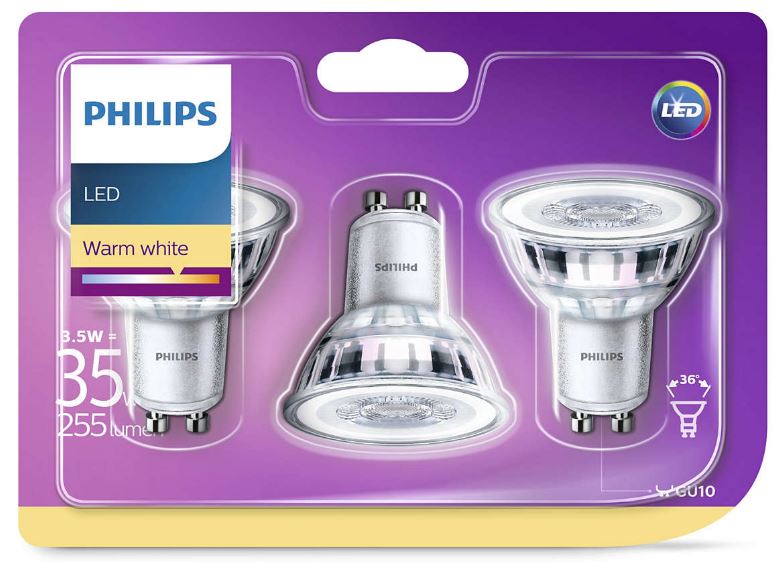 Philips promopack LED Spot 3,5W GU10
