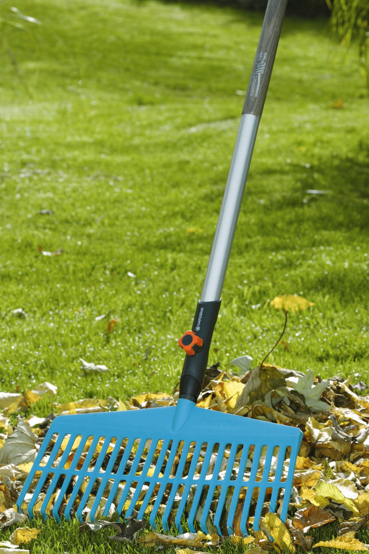 Gardena Combisytem Gazonhark 43 cm Met Houten Steel 130 cm