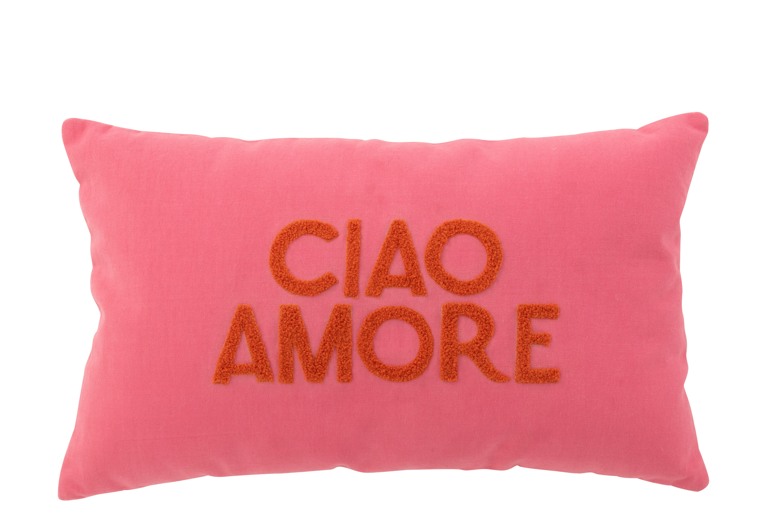 J-Line Kussen Ciao Amore 50x30 cm - Roze/Oranje | 32005491