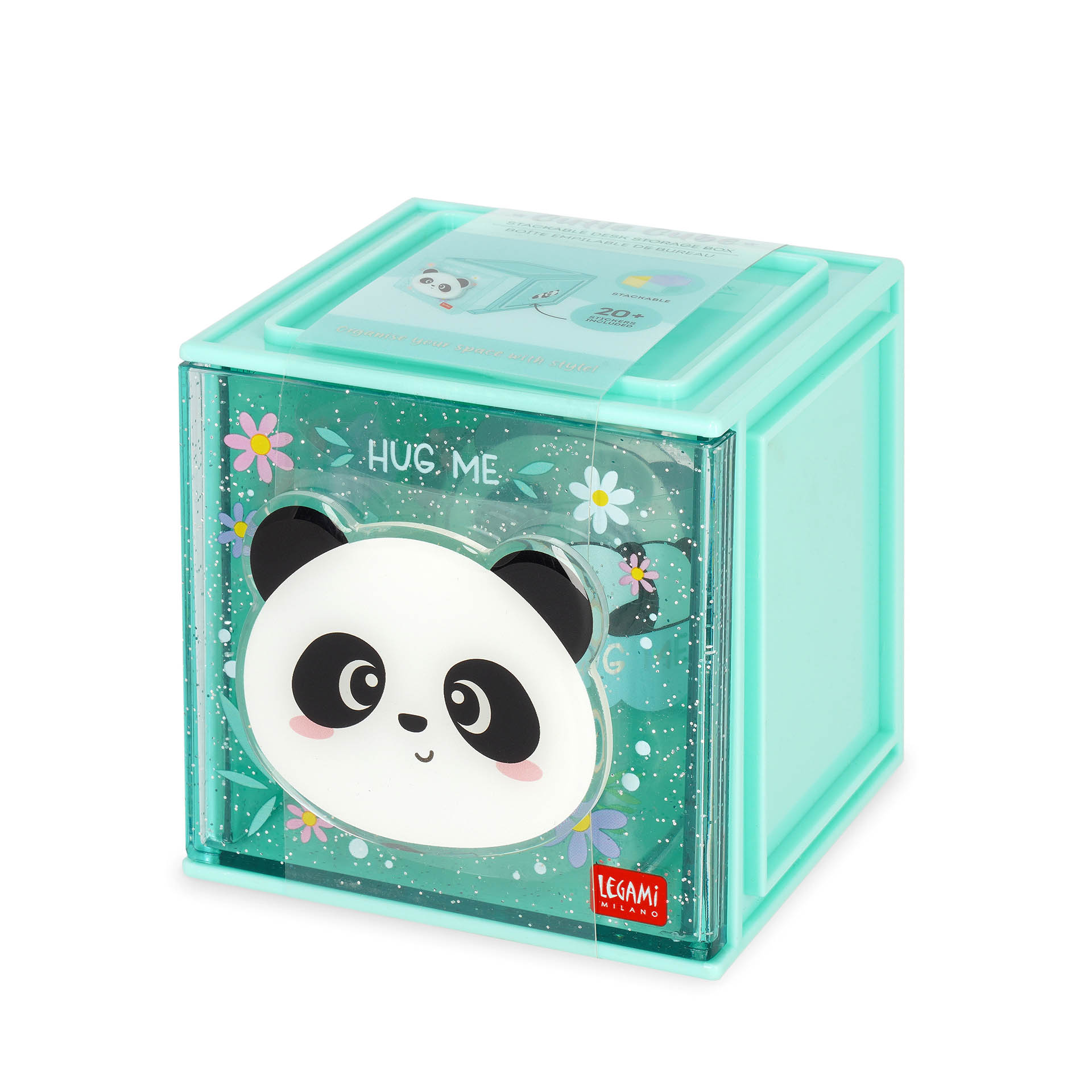 Legami Stapelbare Bureau-Opbergdoos Cutie Cube Panda | 32096707
