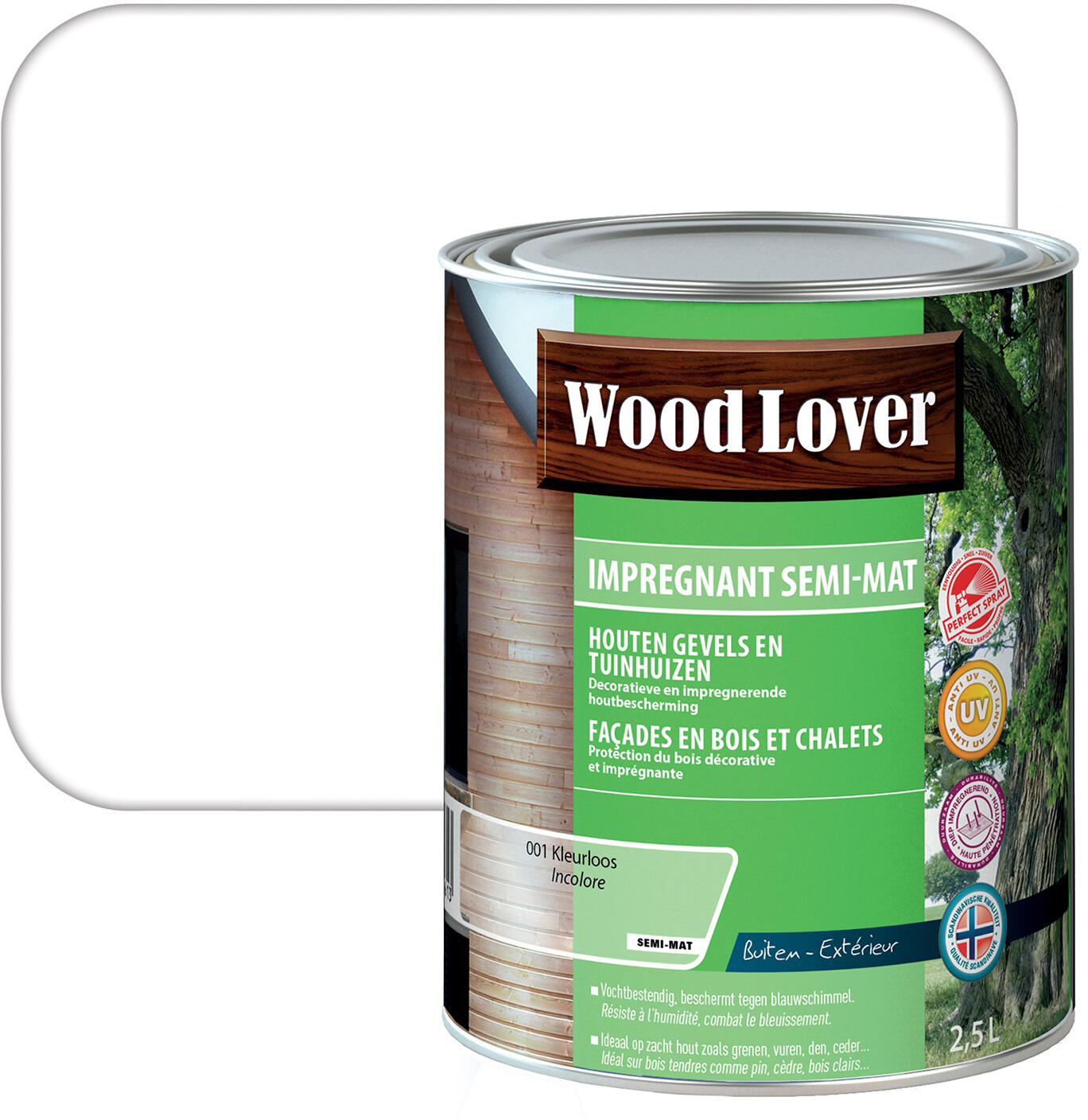 Woodlover Imprech Semi-Mat 3 l Kleurloos