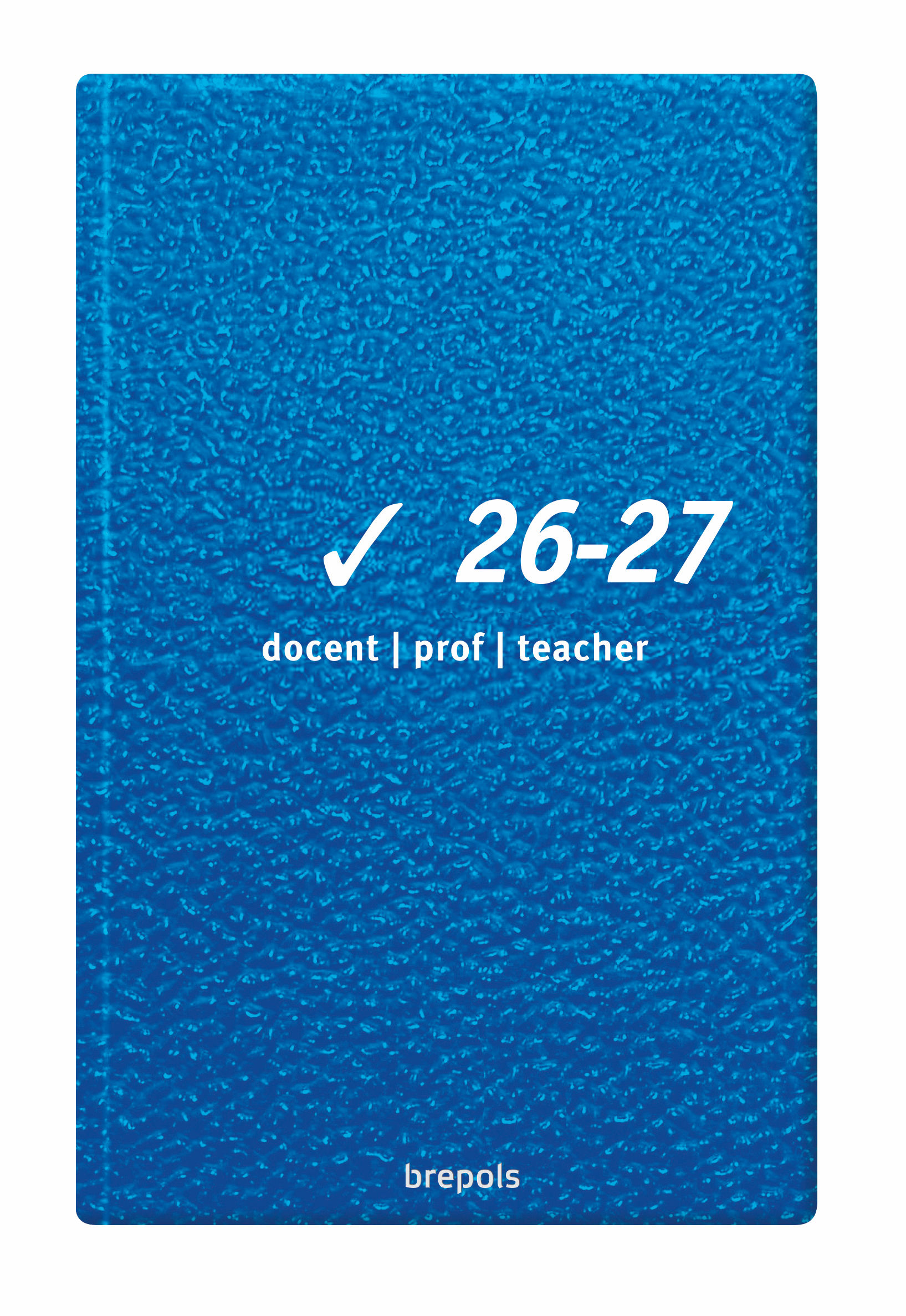 Brepols Schoolagenda 2026-27 Prof Clear 1week/2pag Spiraal Blauw 8.9x16 ...