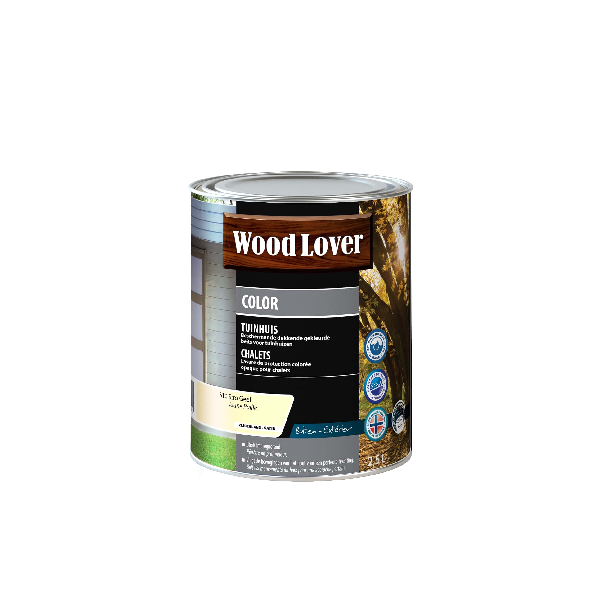 Woodlover Color Tuinhuis 2.5 l Hooi
