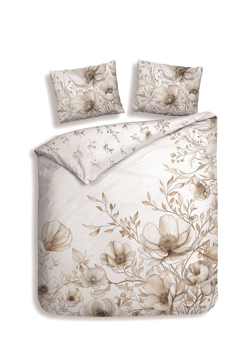 Heckettlane Dekbedovertrekset Giotto Satijn 260x220 cm Gebroken Wit ...