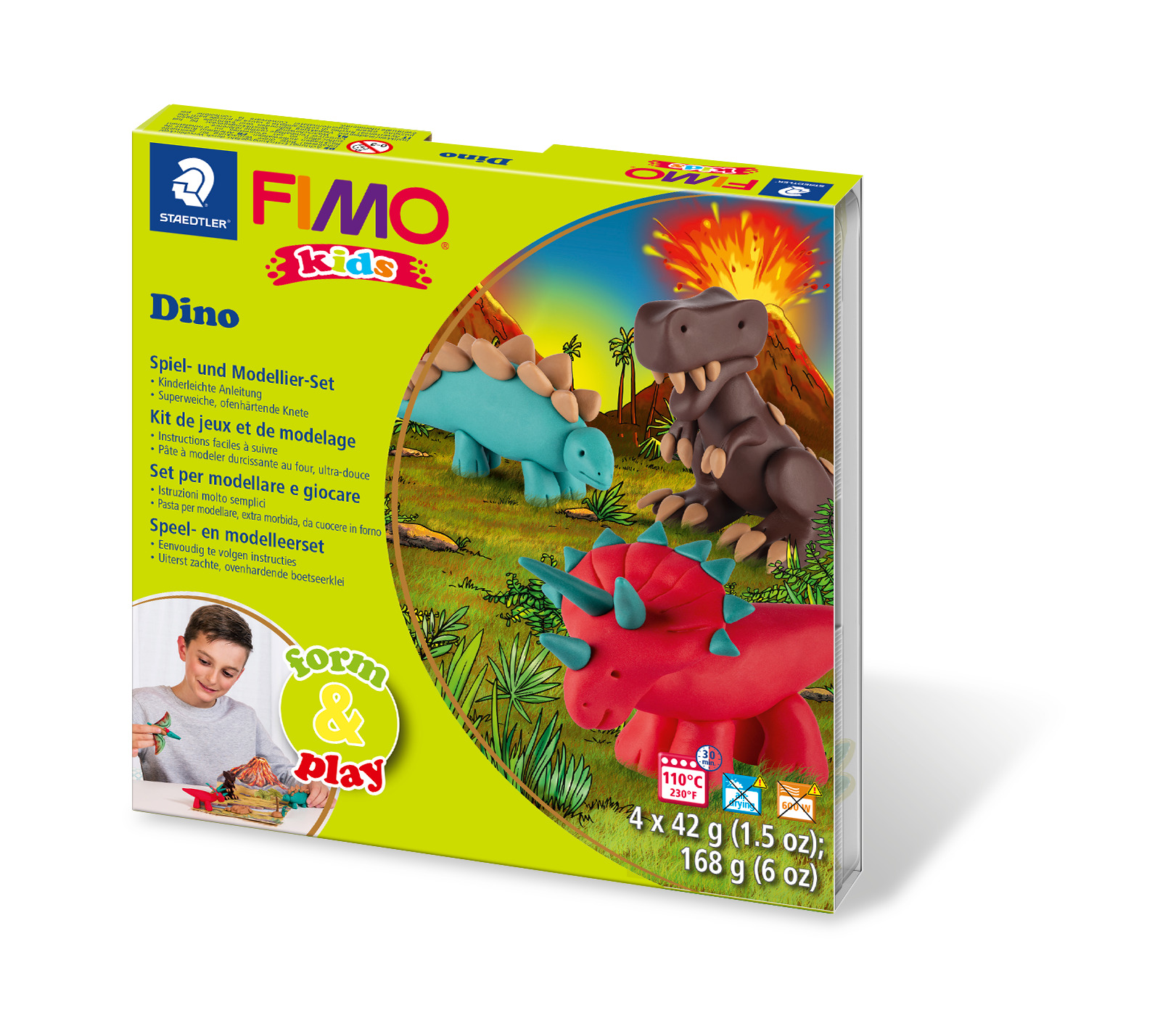 FIMO Kids Form & Play Boetseerklei Dino