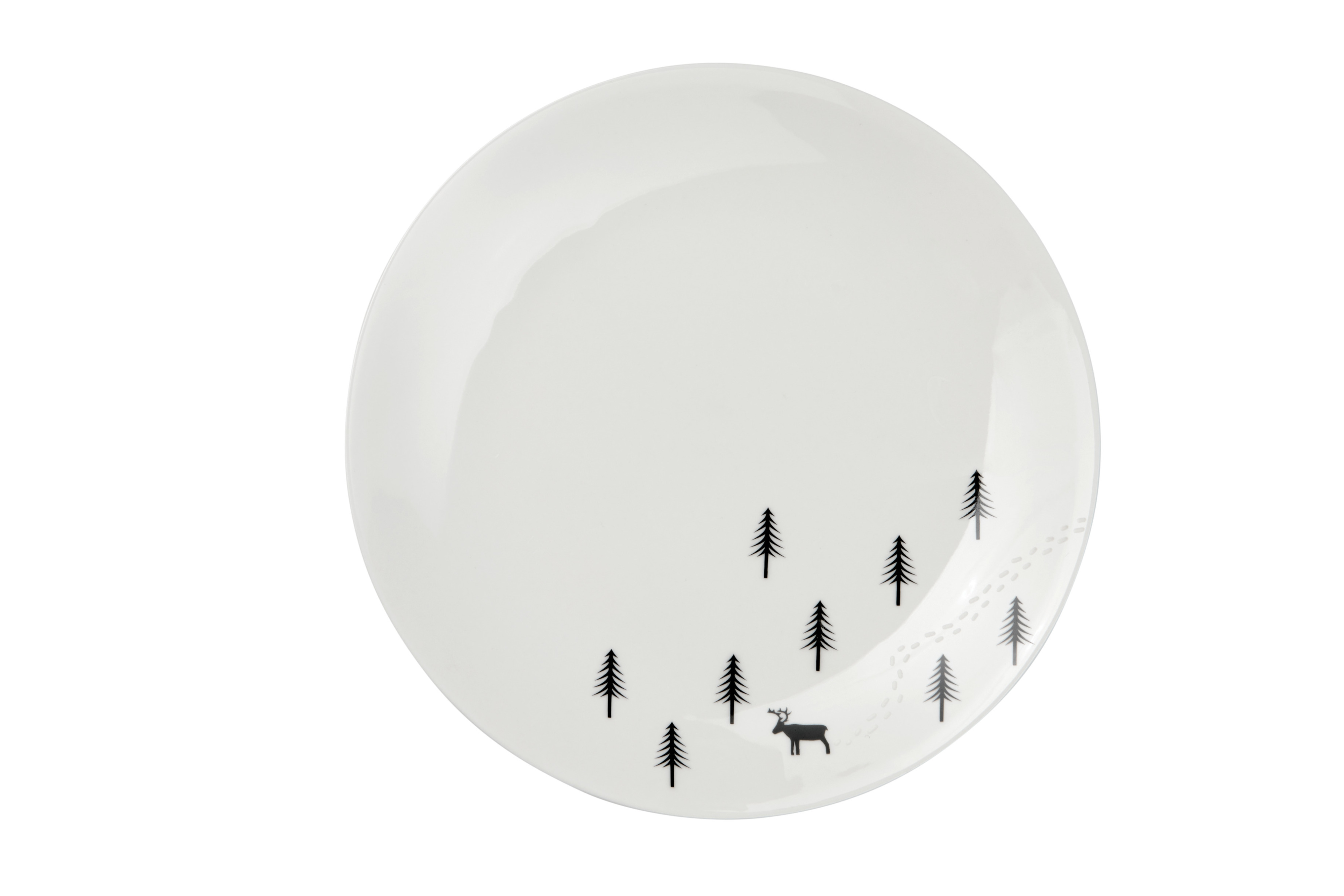 ASA Dessertbord Joy Snow Tracks 20.5cm - New Bone China | 32001337
