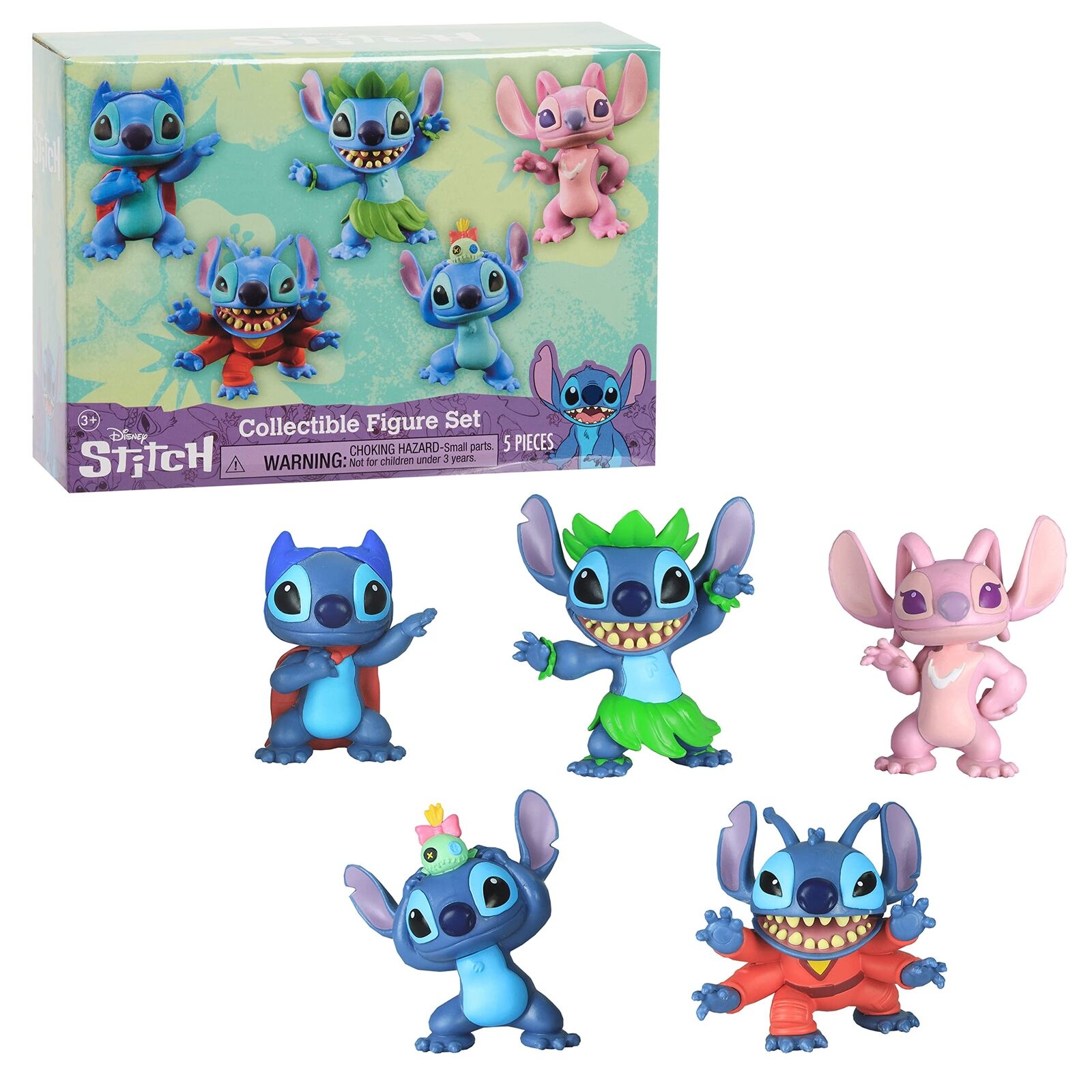 Lilo & Stitch Verzamel Stitch Figuren 5 Pack | 31953873