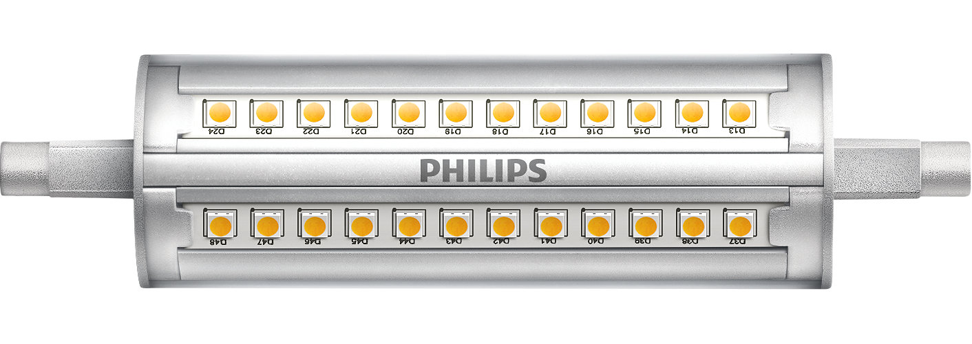 Philips LED Staaflamp 118 mm R7S 14W 2000lm 4000K 220-240V Dimbaar