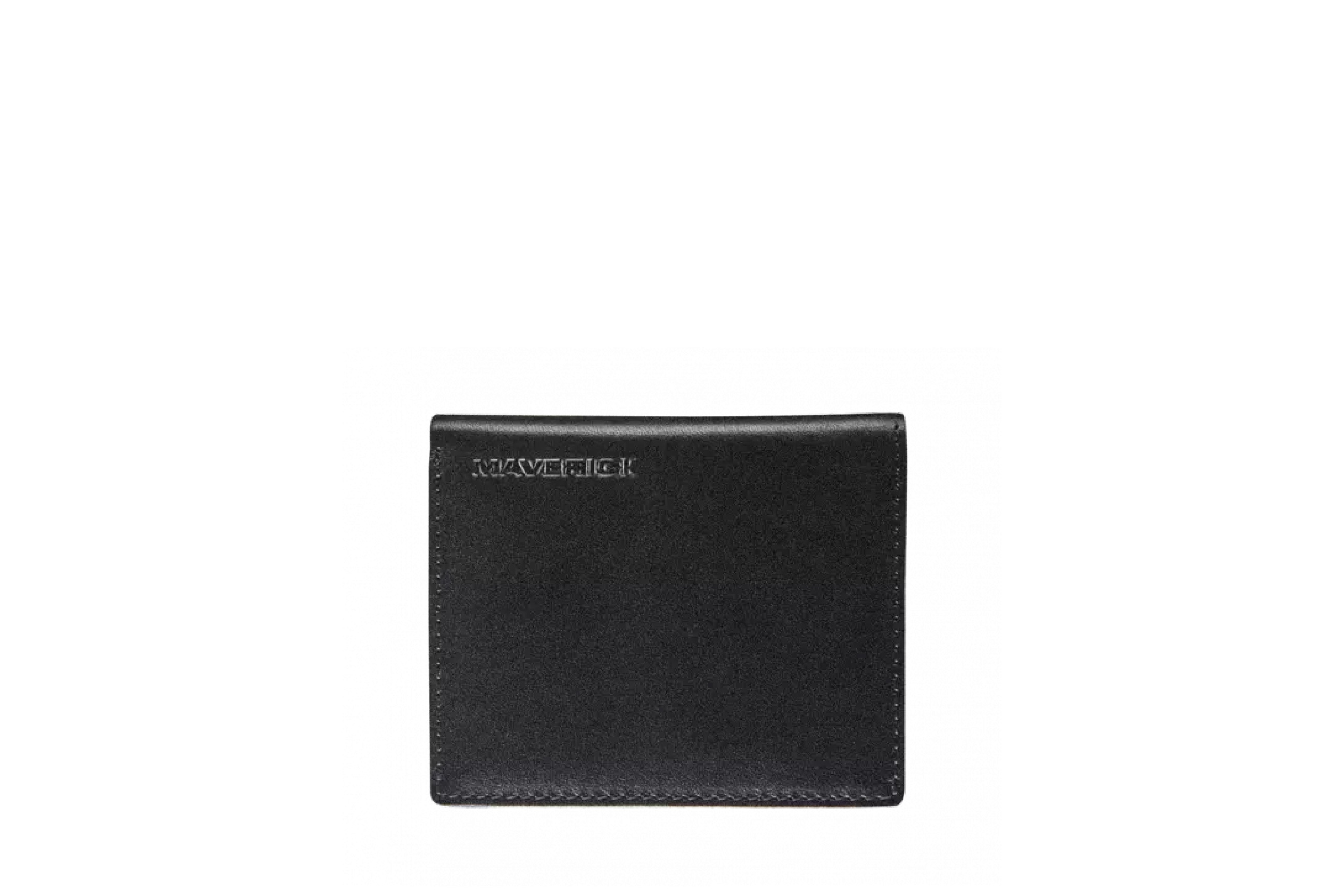 Maverick Creditcardportefeuille Heren Zwart - Leder - RFID