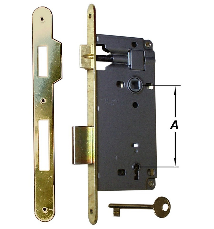 Pacostar Deurslot Keerbaar Rond Vermessingd 90x50 mm