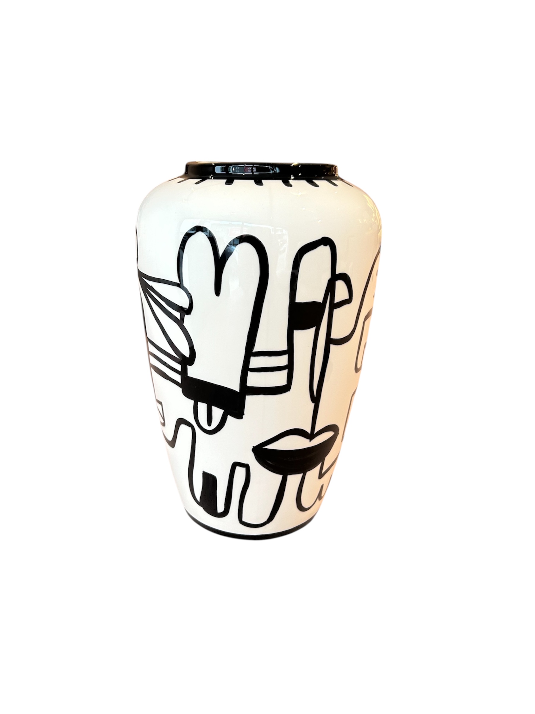 Val Pottery Vaas Noir 9x25 cm - Handgemaakt Keramiek - by Julie Loeckx ...