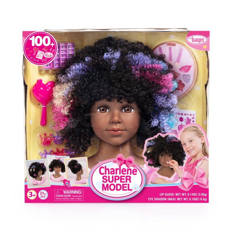 Charlene Super Model Kaphoofd 27 cm Met rasta haar