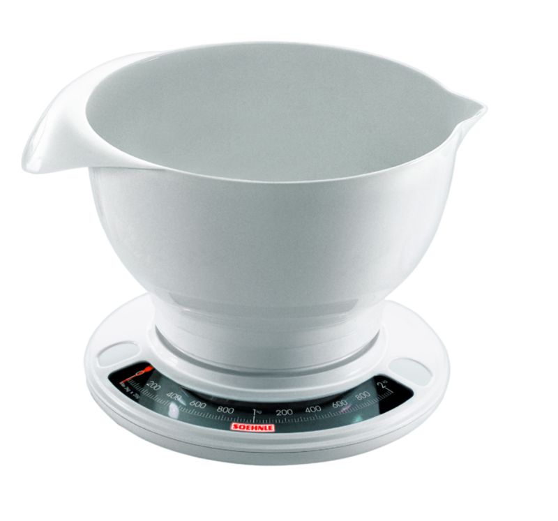 Soehnle Keukenweegschaal Culina Pro 5KG - 11,6x21,5x28CM - Wit - Analoog